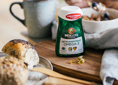 Möller's Pharma Høykonsentrert Omega-3, 80 kapsler - Tran og ...