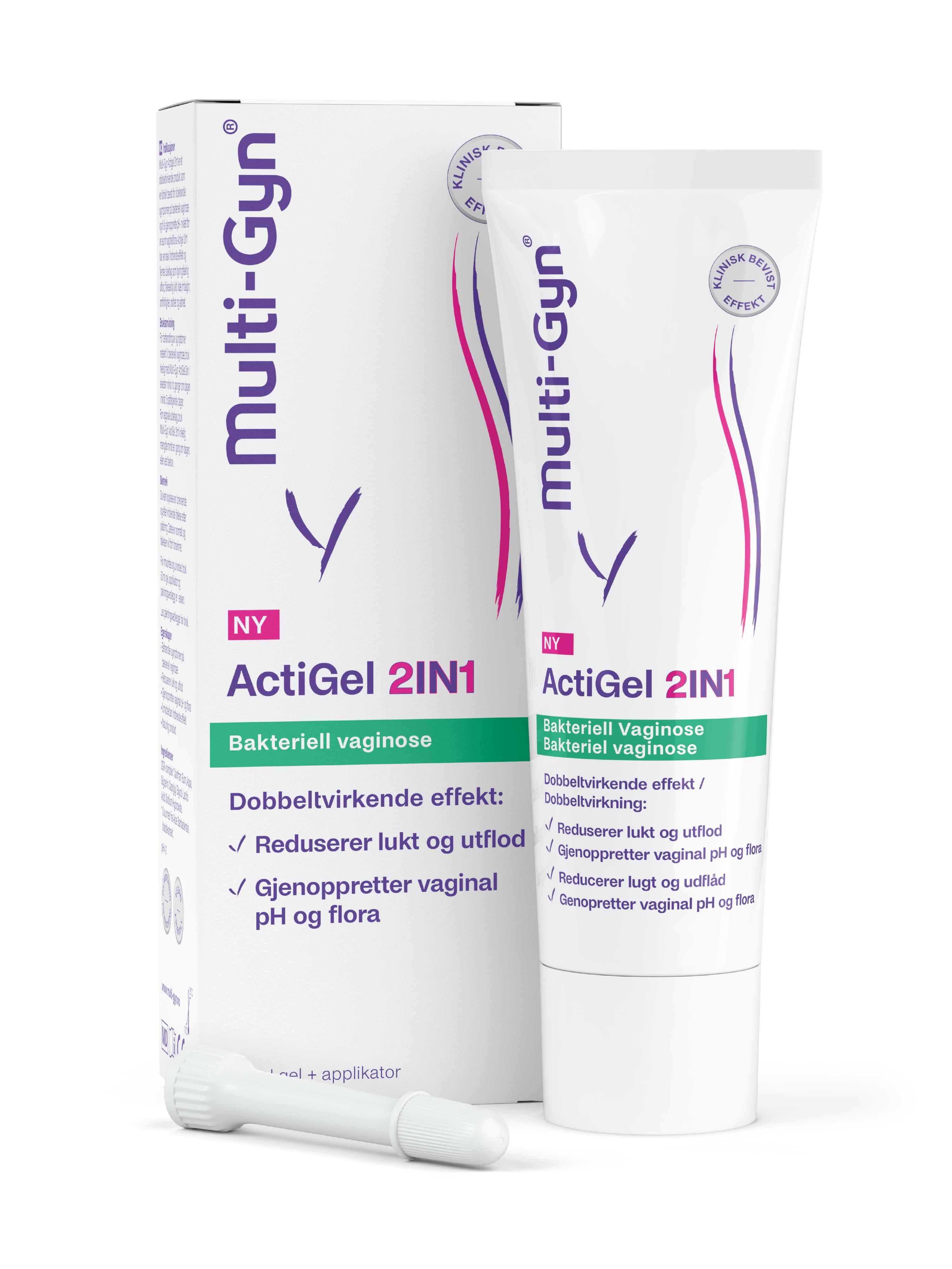Multi-Gyn ActiGel 2IN1, 50 ml - Irritasjon, kløe og sopp - Farmasiet.no