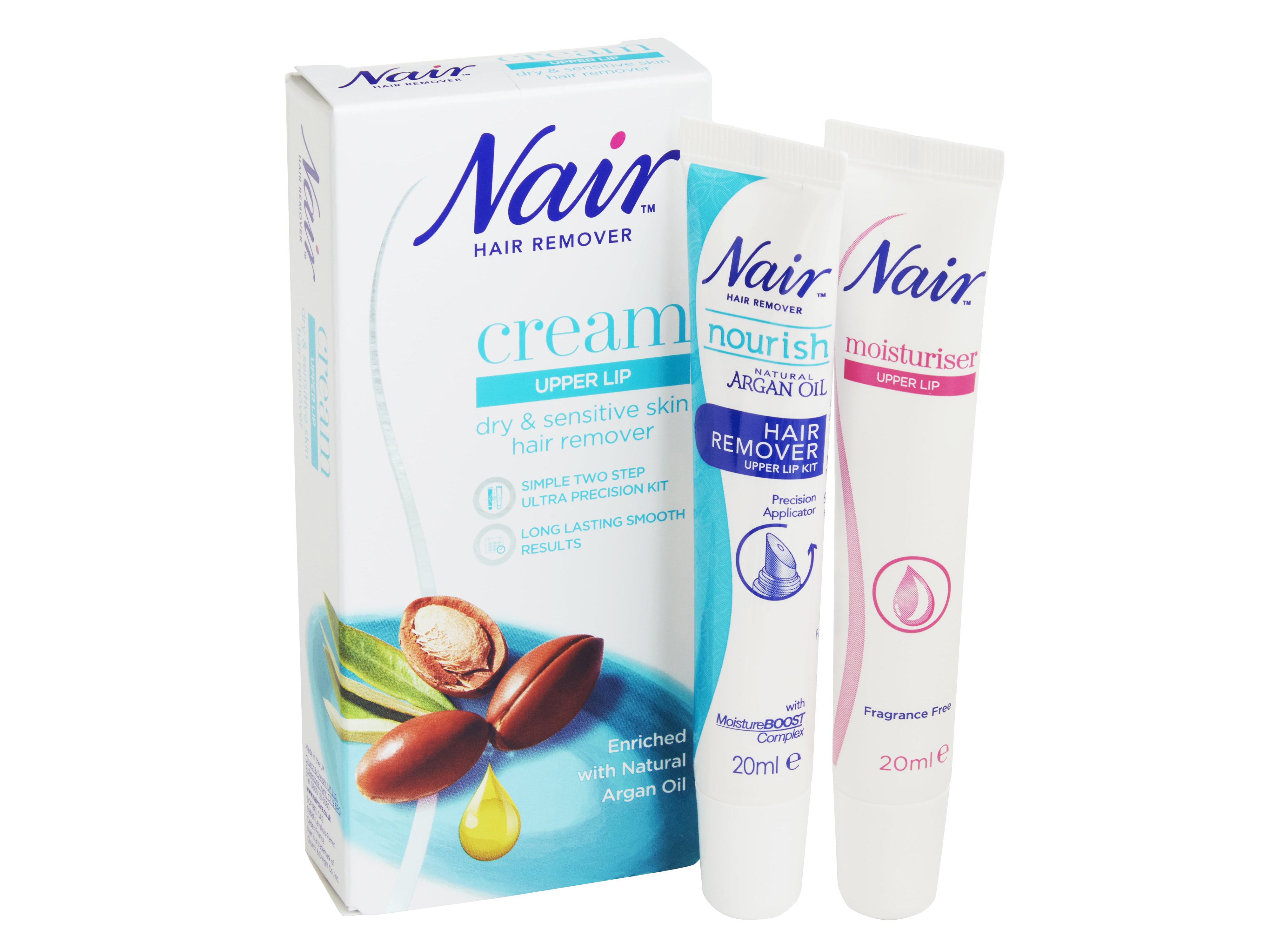 Nair Cream Upper Lip Kit, 2 x 20 ml - Tilbehør ansikt - Farmasiet.no