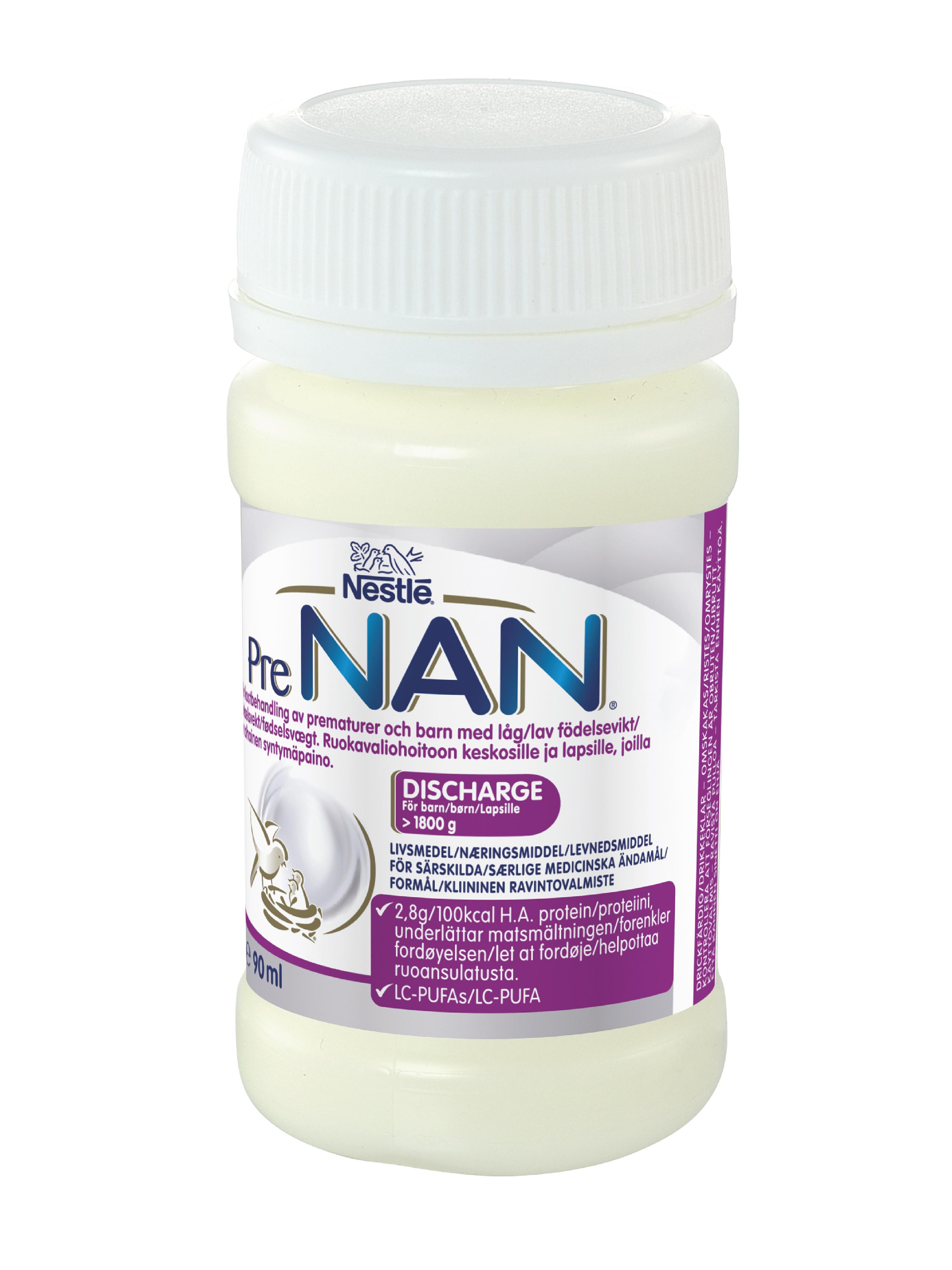 NAN PreNAN Discharge Stage 2, 32x90 ml - Morsmelkerstatning og barnemat ...