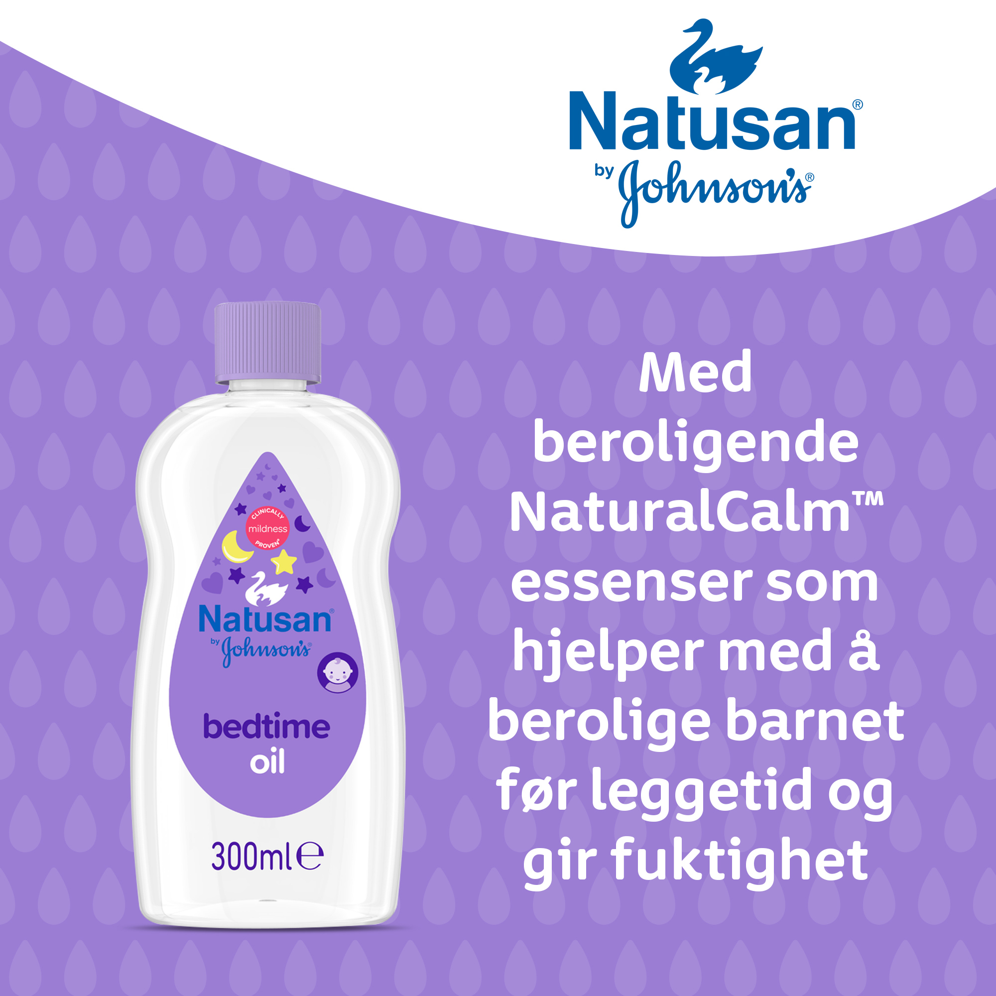 Natusan by Johnson's® Bedtime Oil, 300 ml - Dusj og bad - Farmasiet.no