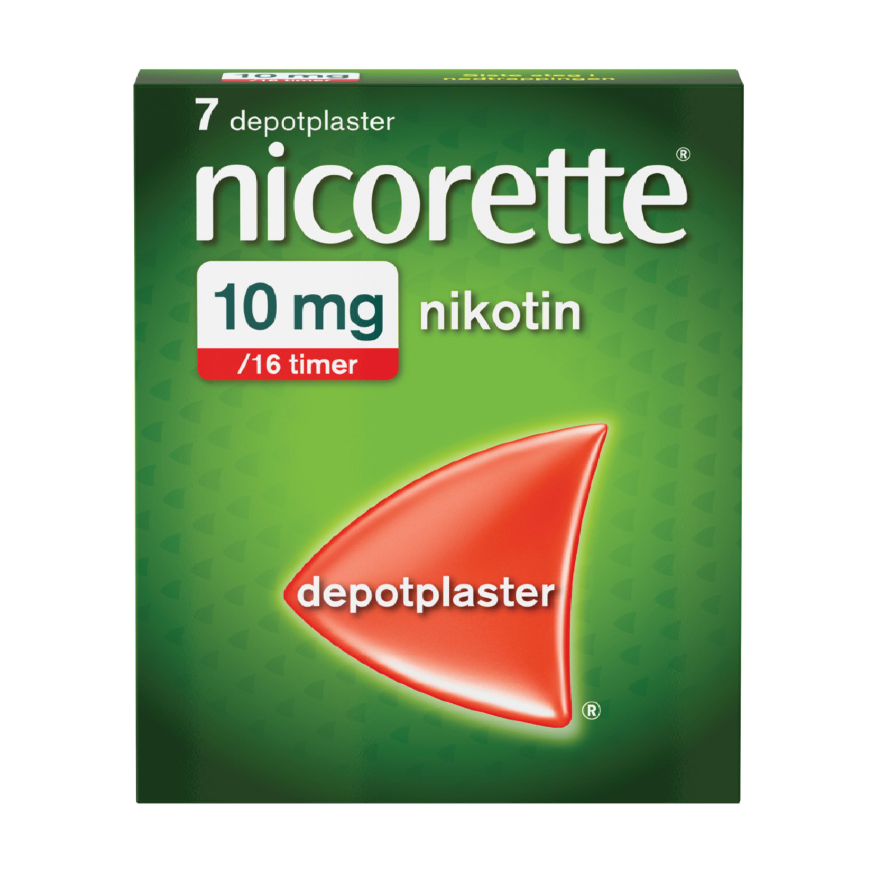 Nicorette Plaster, 10 mg nikotin, 16 timer, 7 stk., Slutte å røyke ...