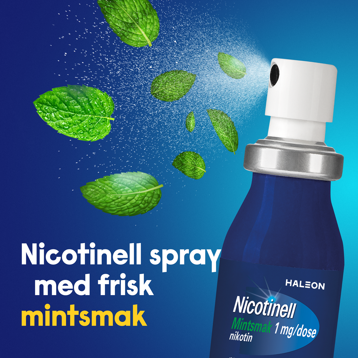 Nicotinell 1 mg/dose munnspray, Mint, 150 doser - Røykeslutt - Farmasiet.no