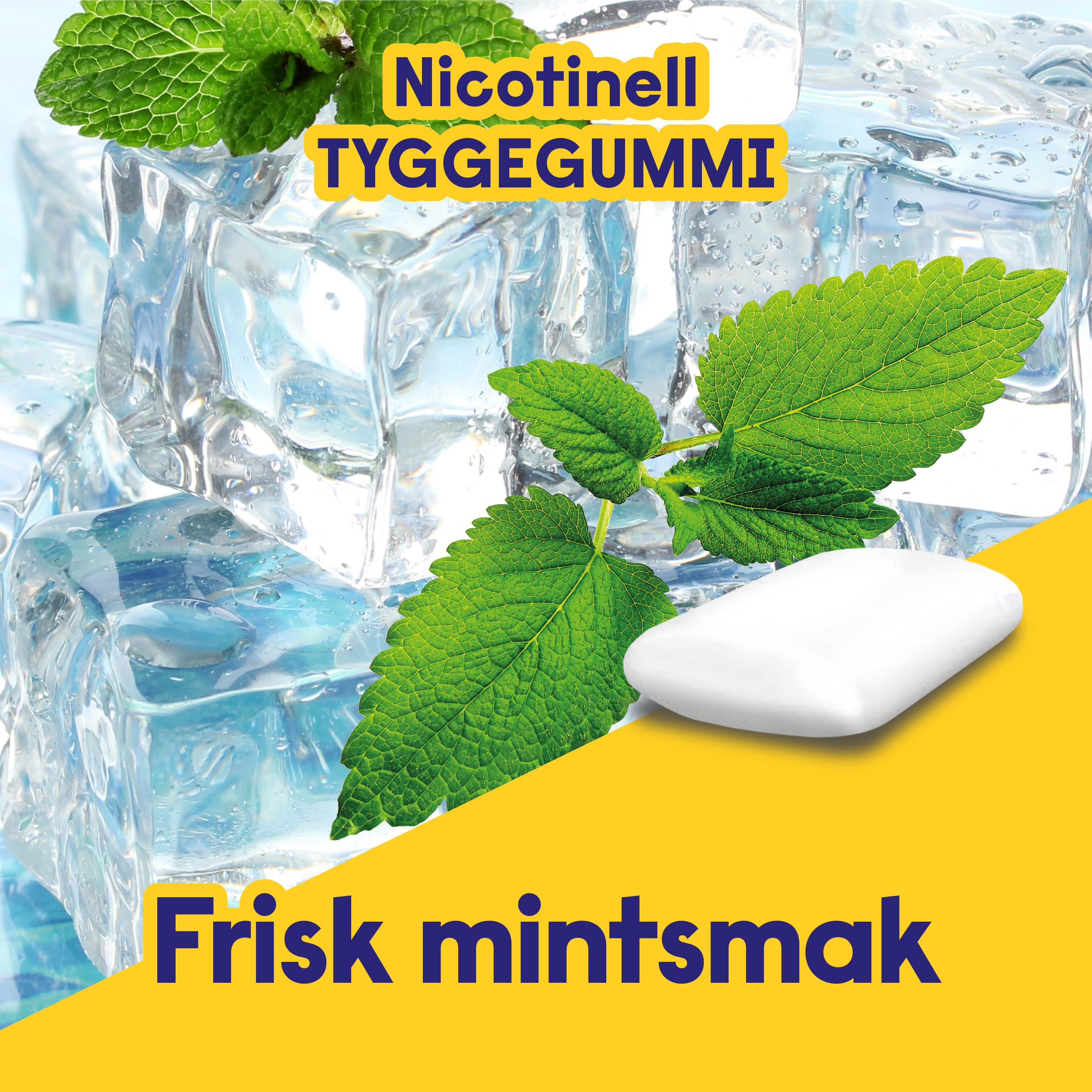 Nicotinell 4 mg tyggegummi, Icemint, 24 stk. - Røykeslutt - Farmasiet.no