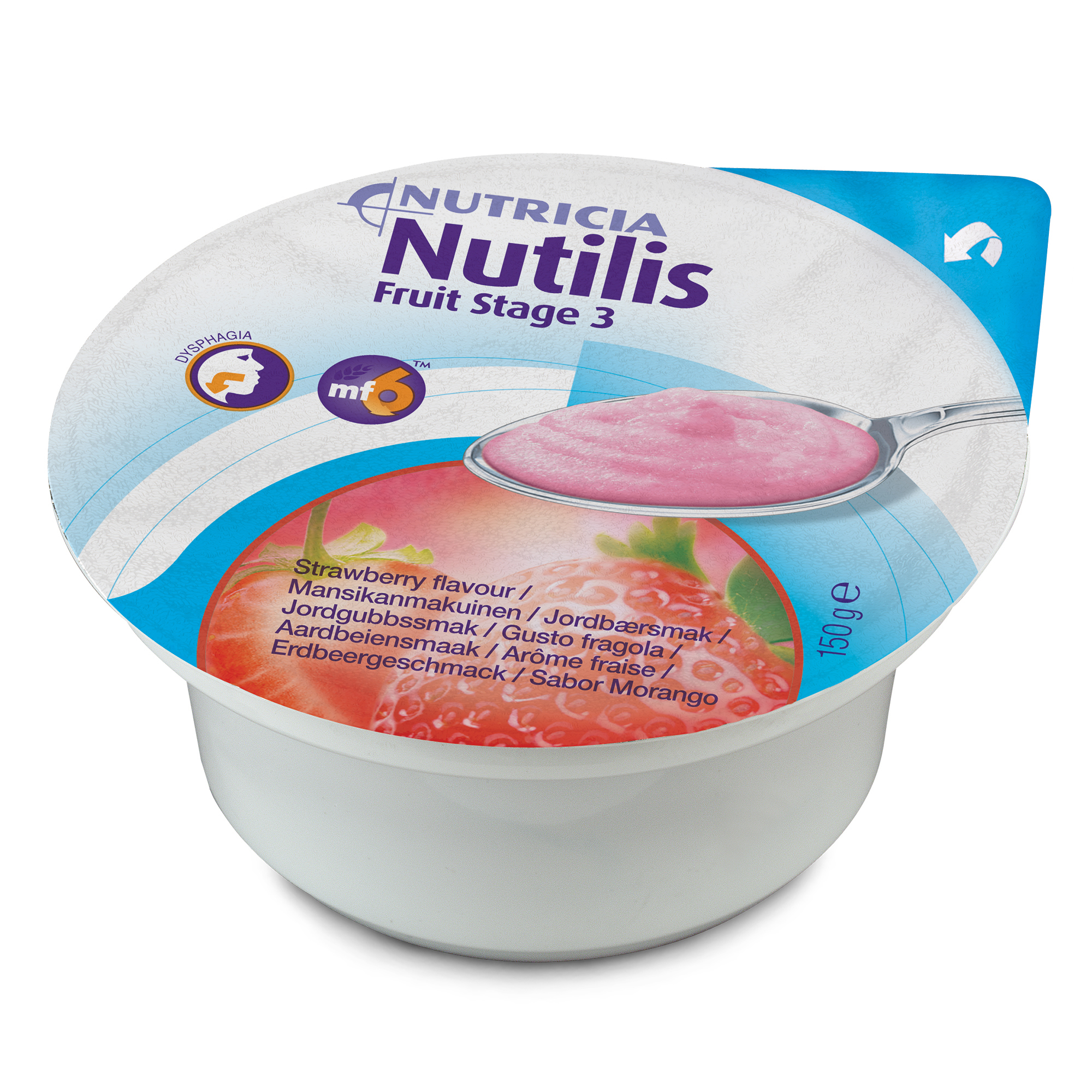 Nutilis Fruit jordbær, 3 x 150 g - Næringstilskudd - Farmasiet.no