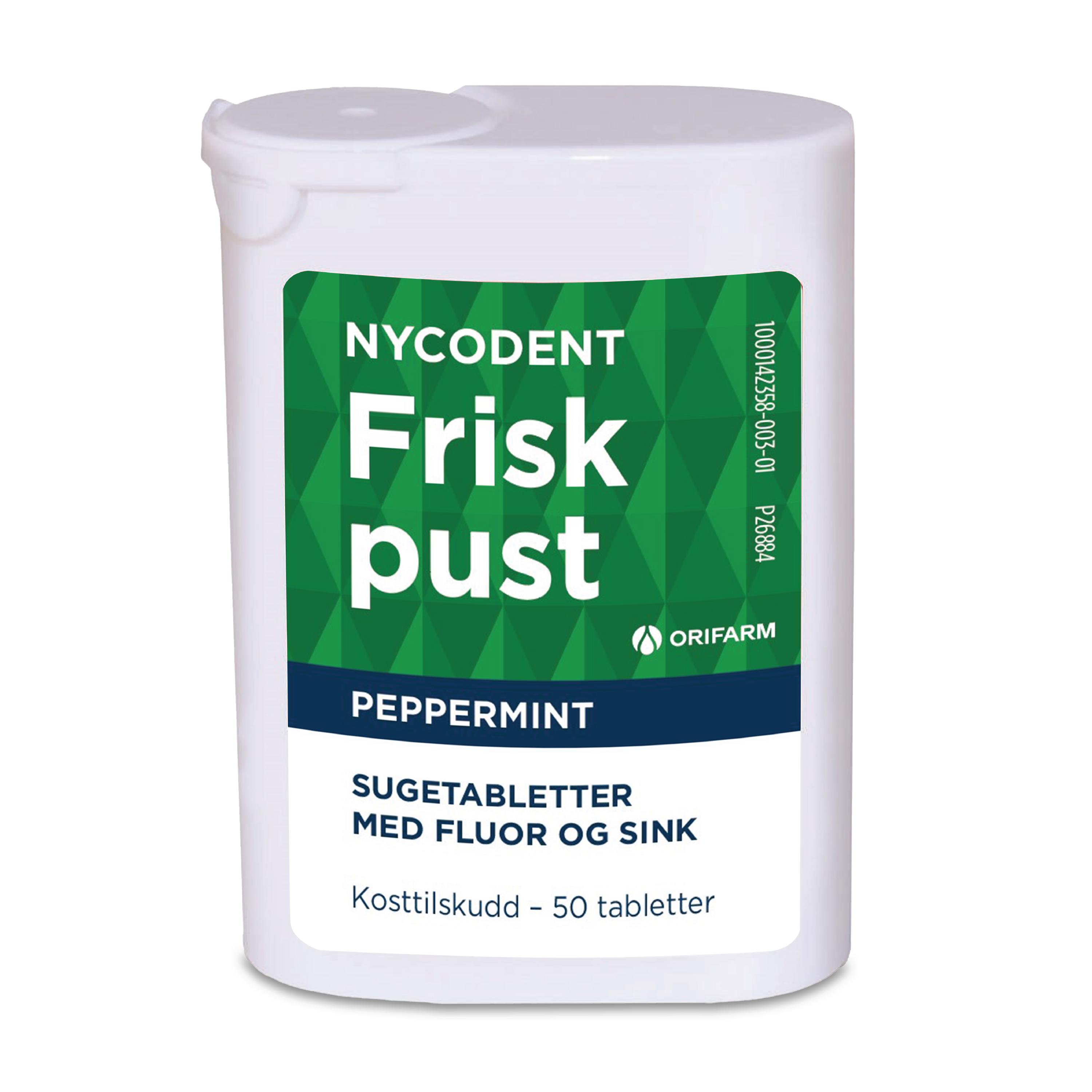 Nycodent Frisk pust sugetabletter, 50 stk. - Tyggegummi og frisk pust ...