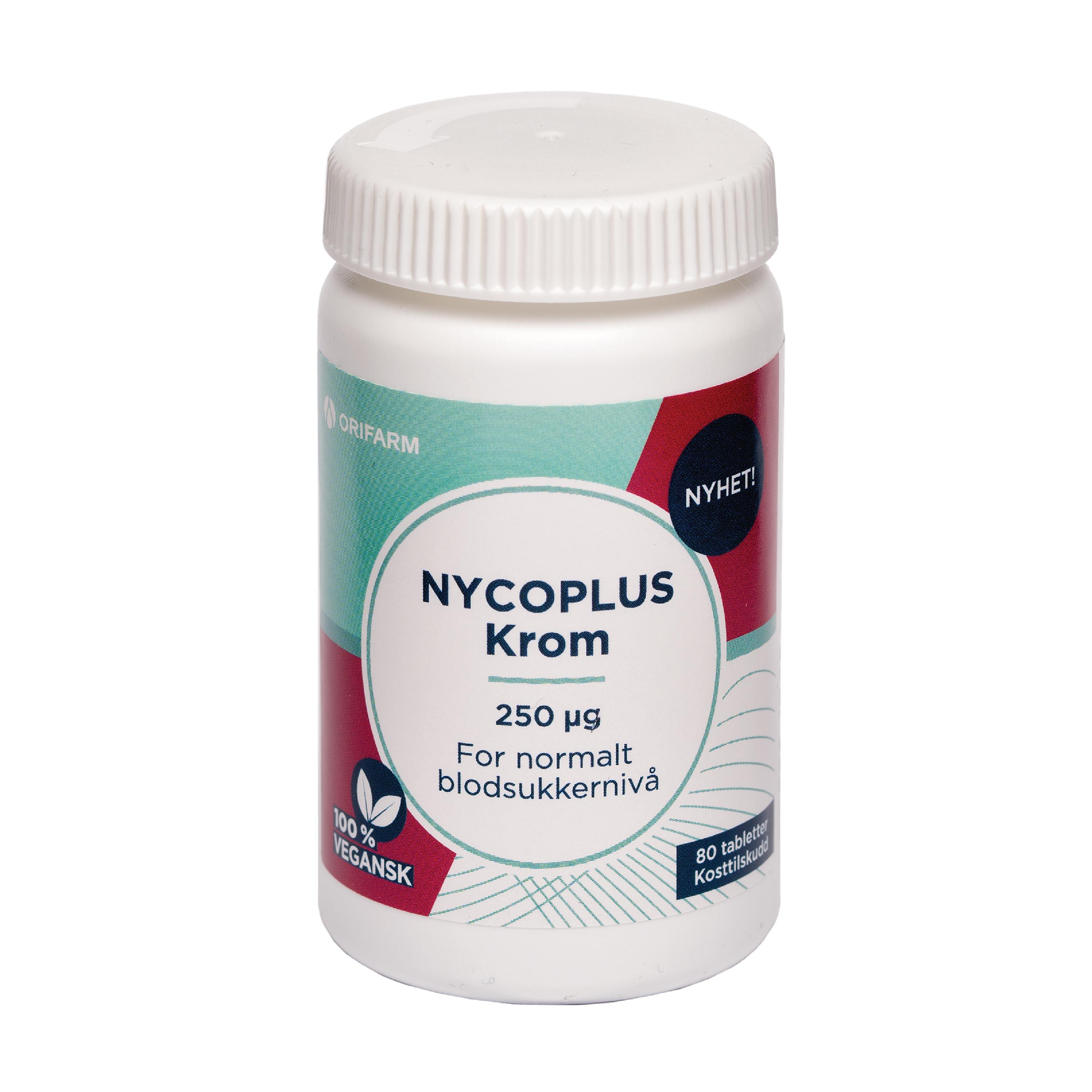 Nycoplus 250 µg krom tabletter, 80 stk. - Vitaminer og mineraler ...