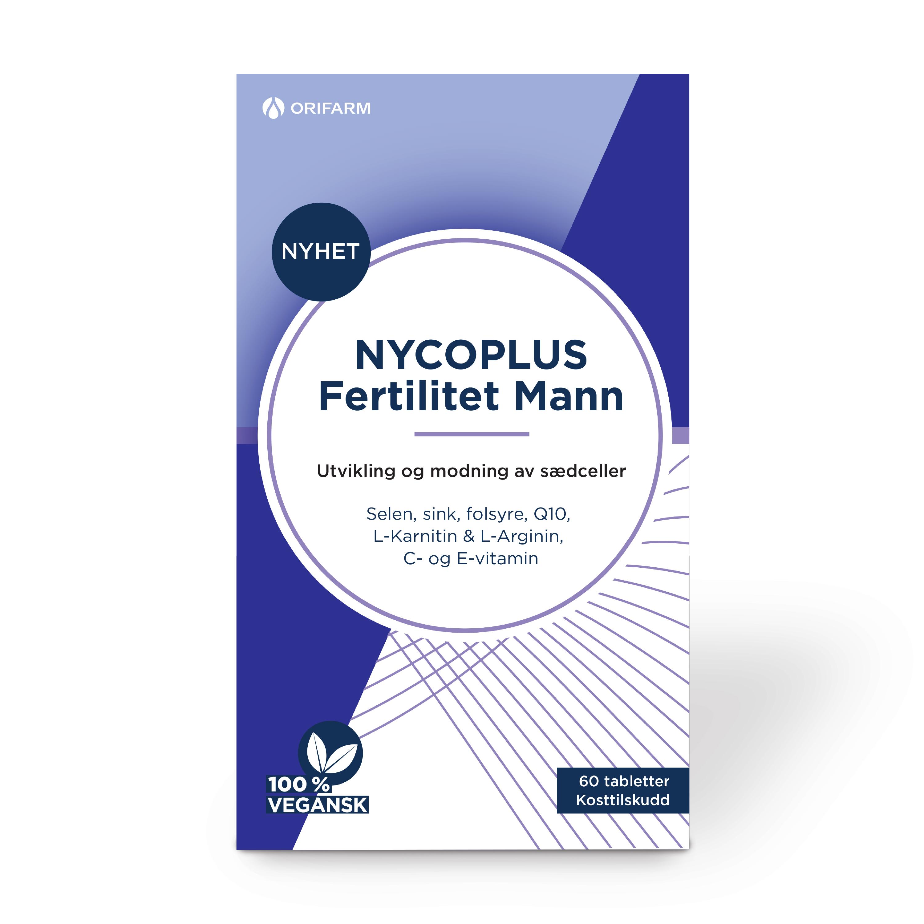 Nycoplus Fertilitet Mann, 60 stk. - Vitaminer og mineraler - Farmasiet.no