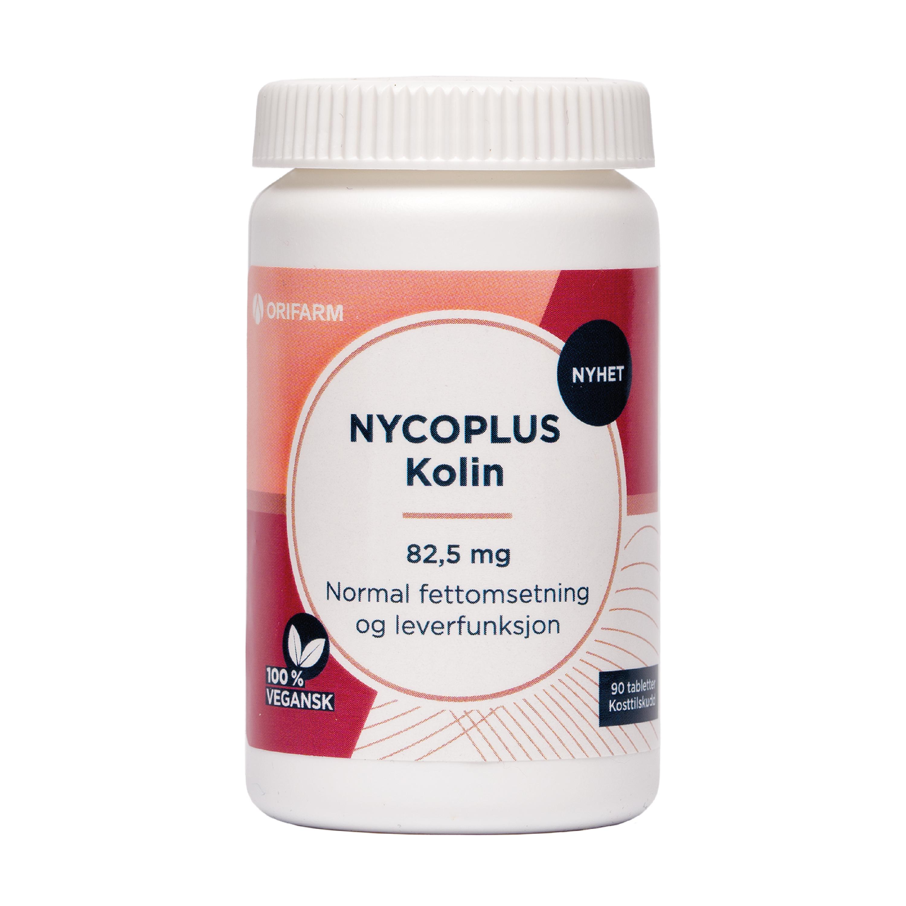 Nycoplus Kolin 82,5 mg tabletter, 90 stk. - Vitaminer og mineraler ...
