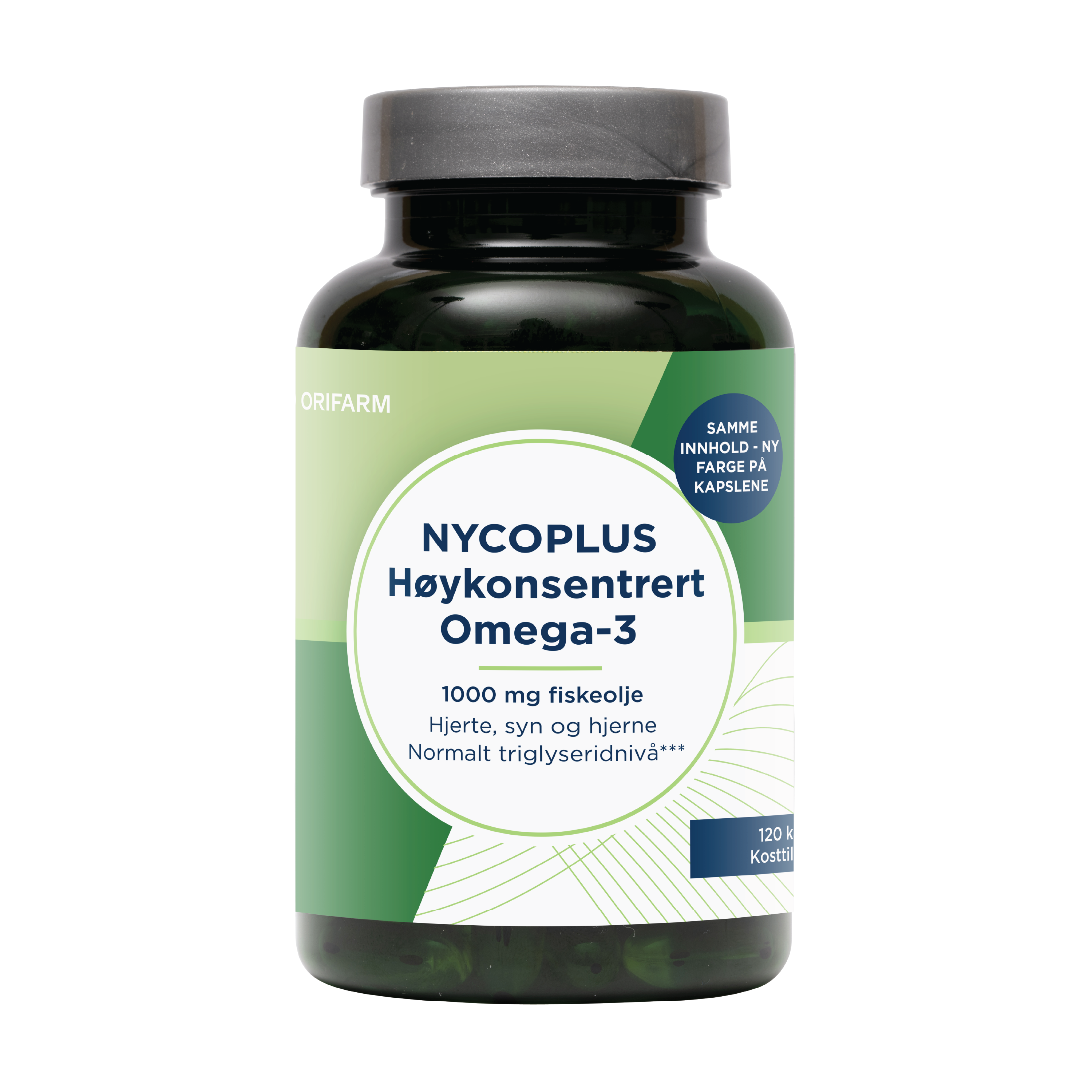 Nycoplus Høykonsentrert Omega-3, 1000 mg, 120 kapsler - Tran og ...