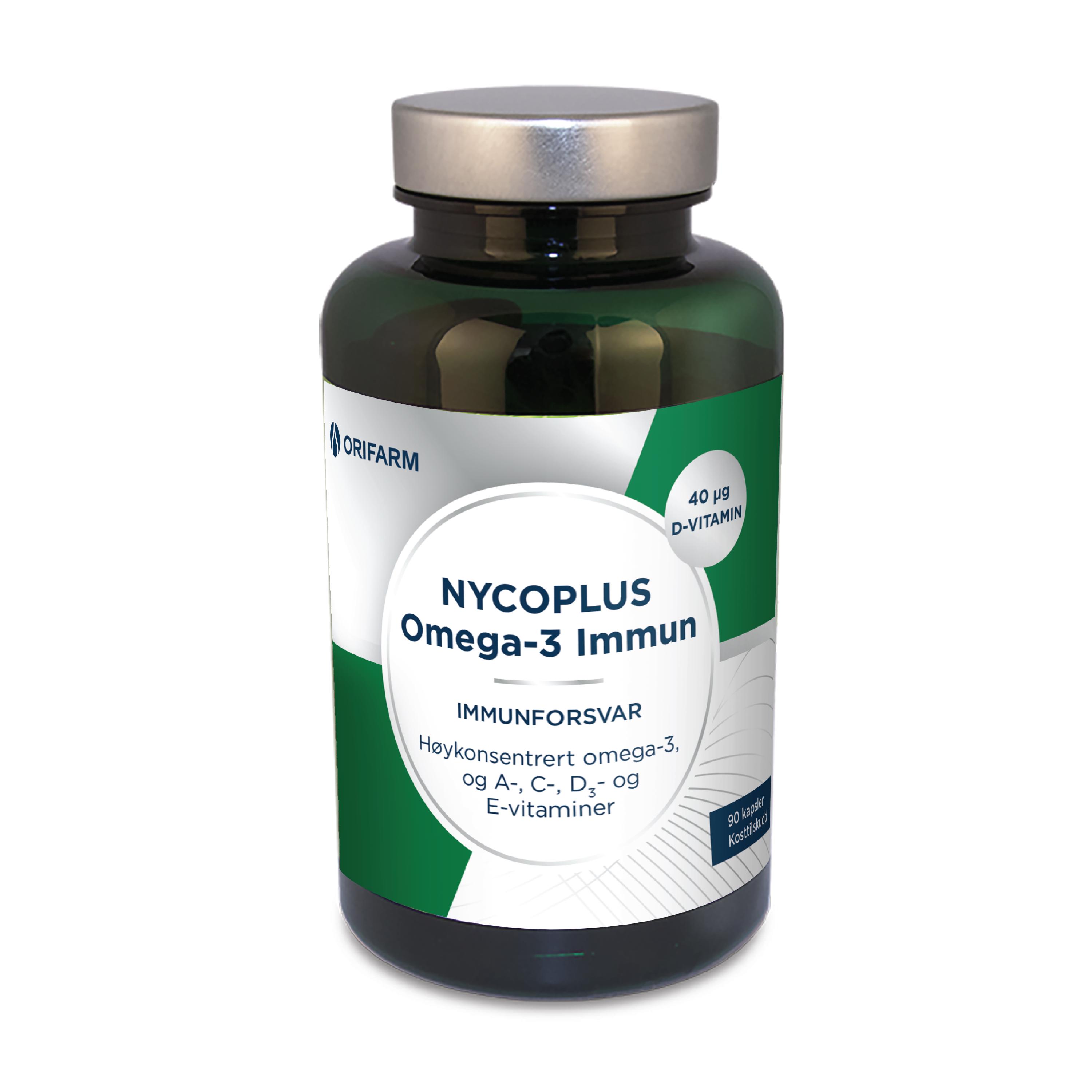 Nycoplus Omega-3 Immun kapsler, 90 stk. - Tran og omegaprodukter ...