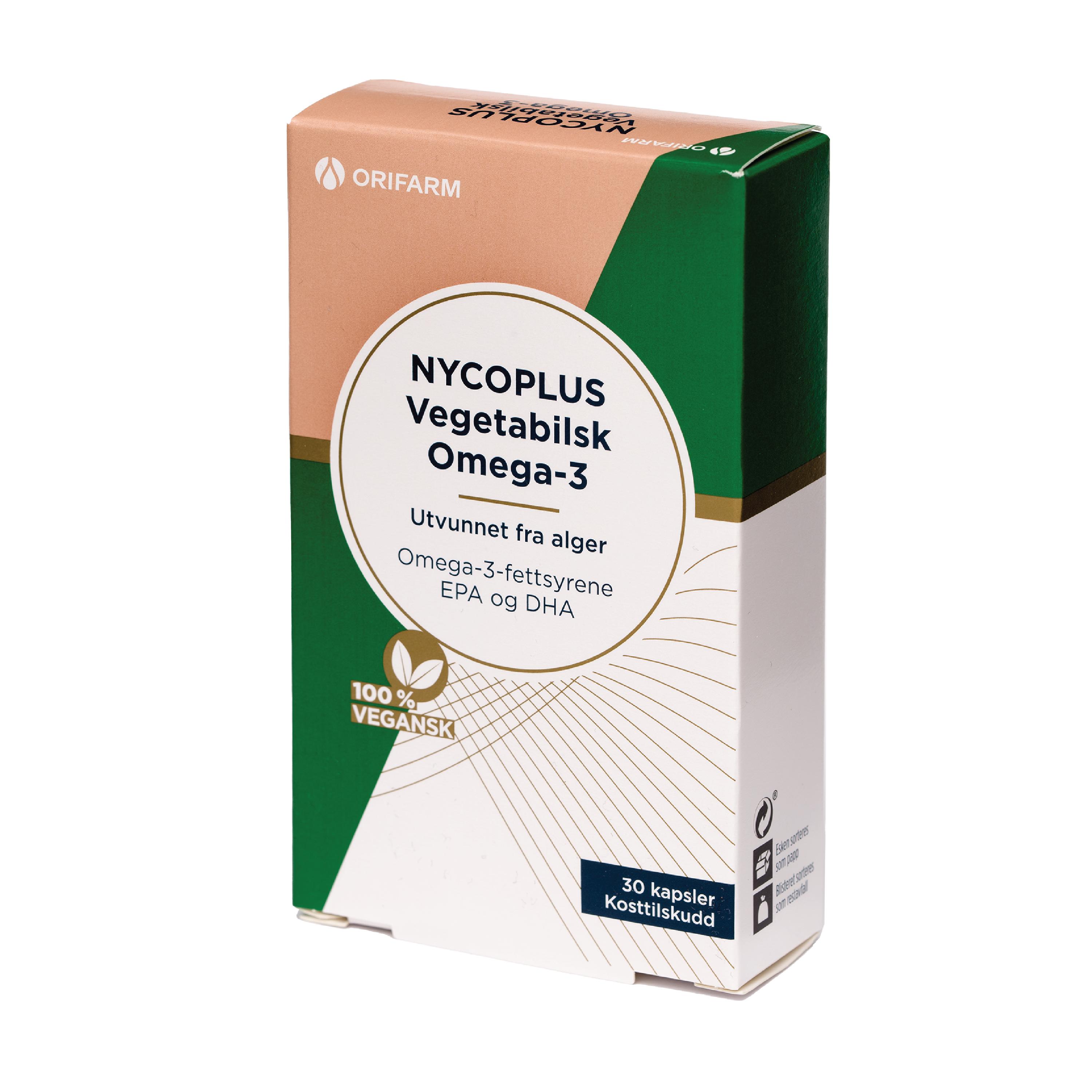 Nycoplus Vegetabilsk Omega-3 fra alger, 30 kapsler - Tran og ...