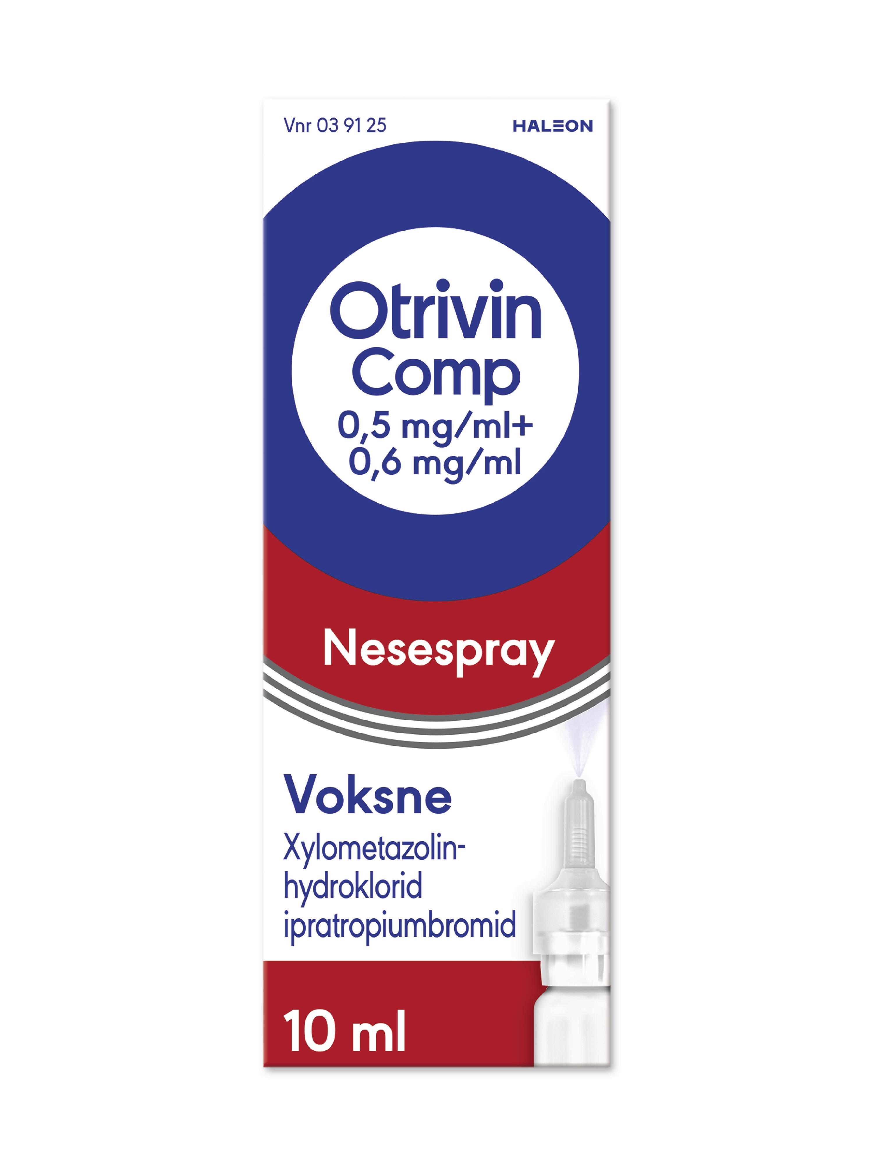Otrivin Comp Nesespray, 10 ml - Nesespray og nesedråper - Farmasiet.no