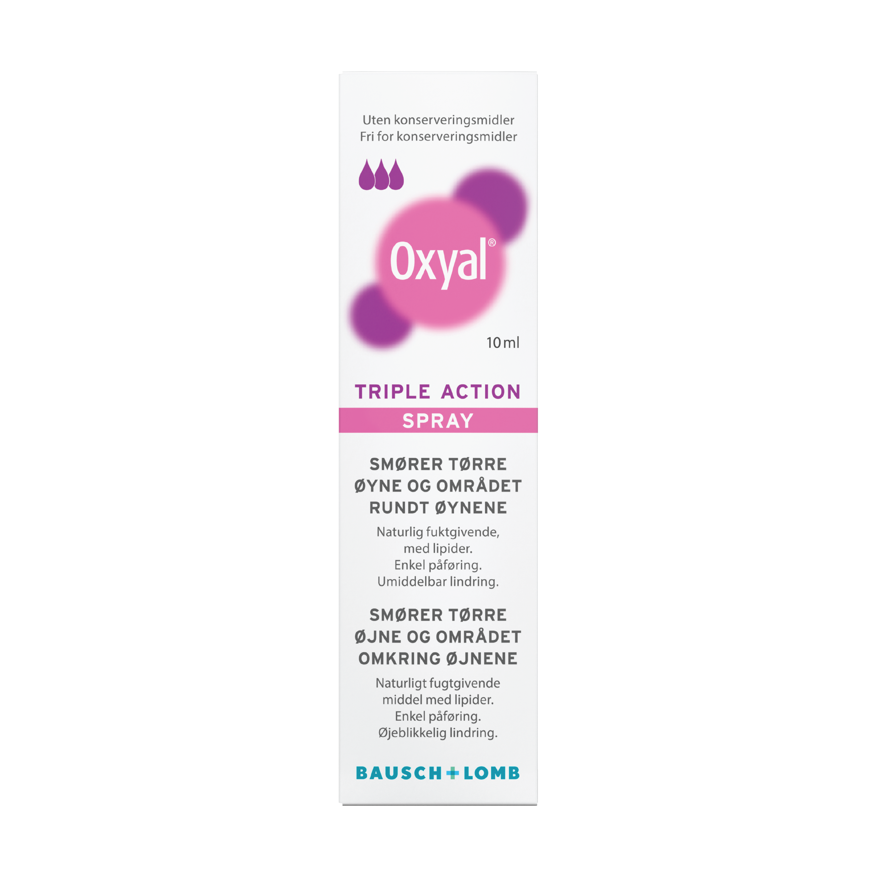 Oxyal Triple Action Øyespray, 10 ml - Tørre øyne - Farmasiet.no