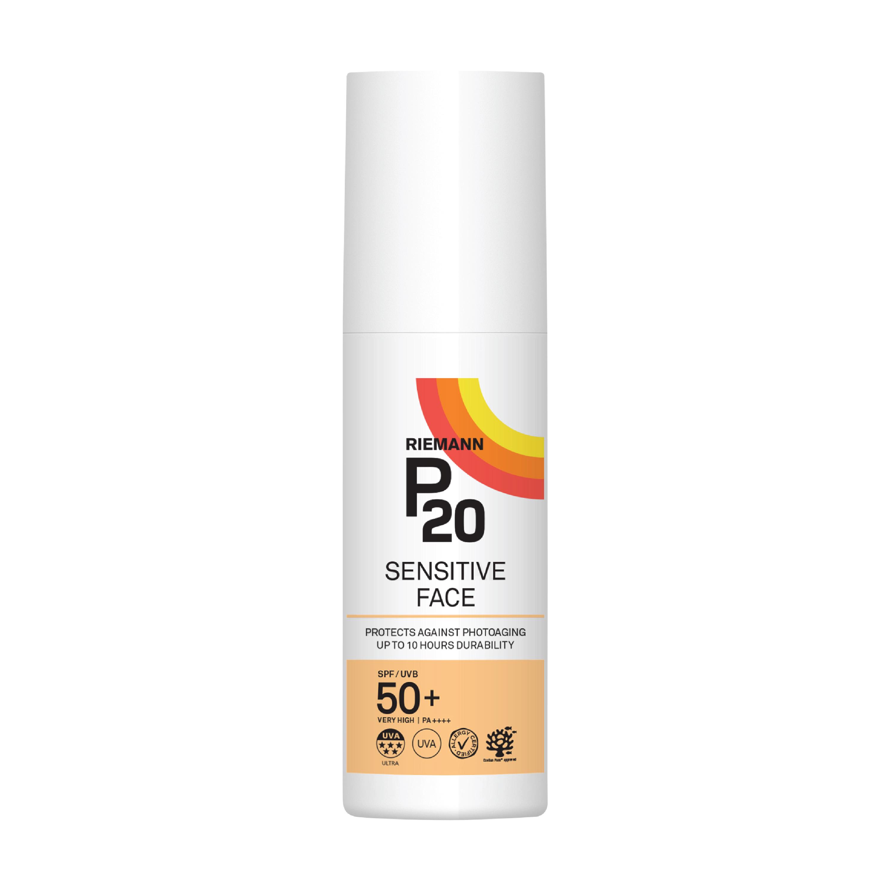 P20 Sun Cream Sensitive Face SPF50+, 50 ml - Solkrem ansikt - Farmasiet.no