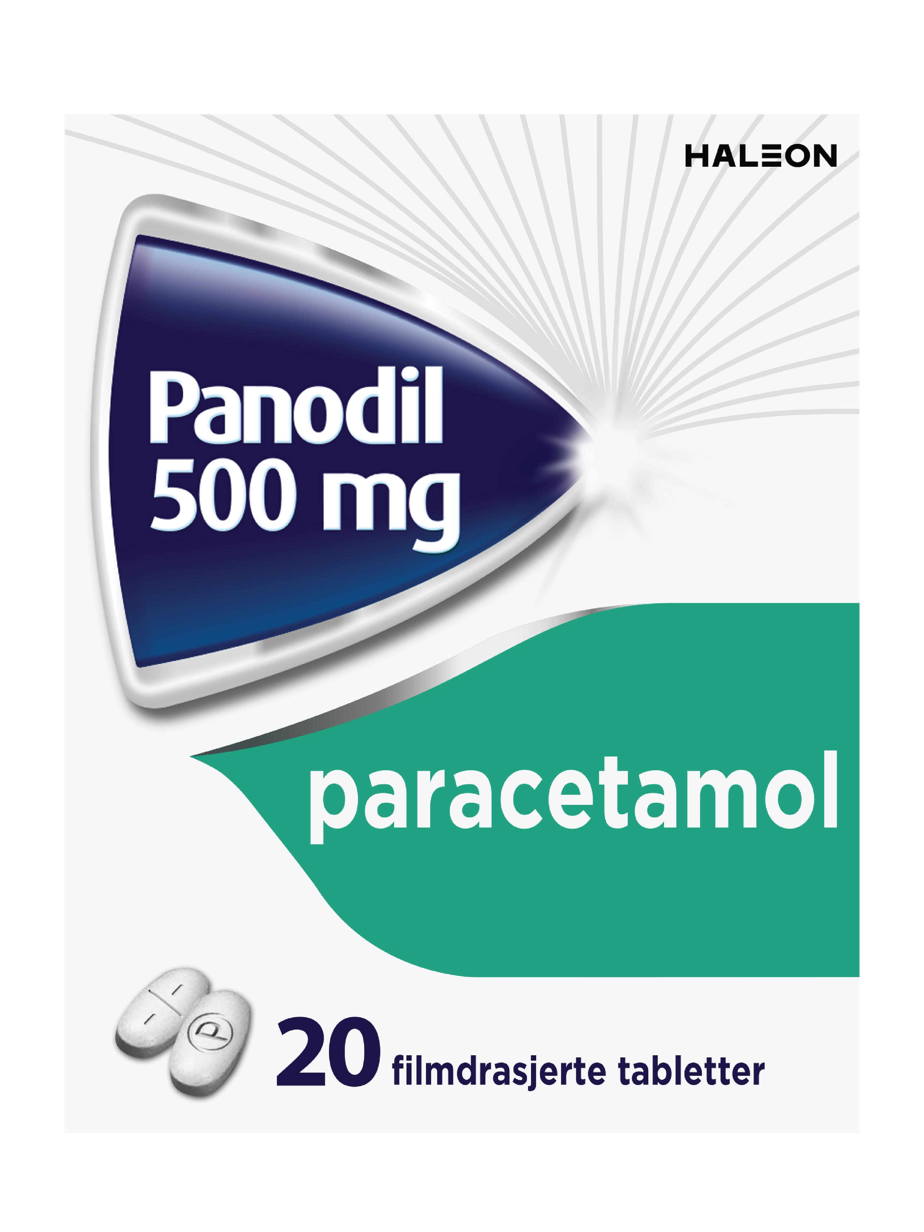 Panodil Tabletter 500 mg, 20 stk. - Smertestillende og febernedsettende ...
