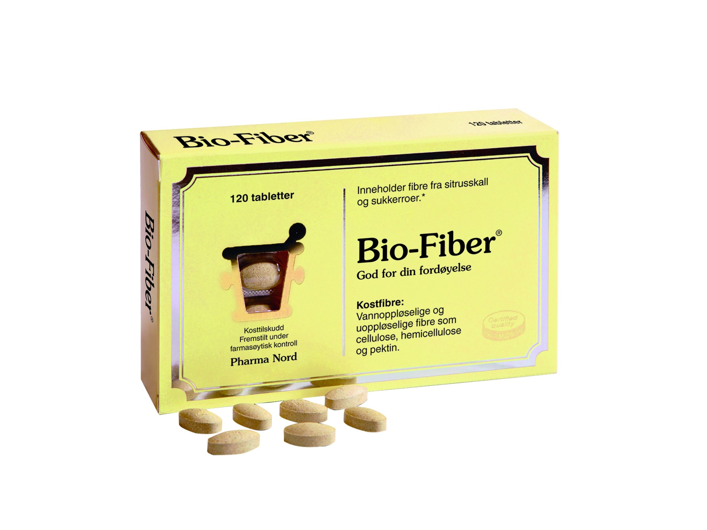 Pharma Nord Bio-Fiber tabletter, 120 stk. - Plantebaserte legemidler og ...