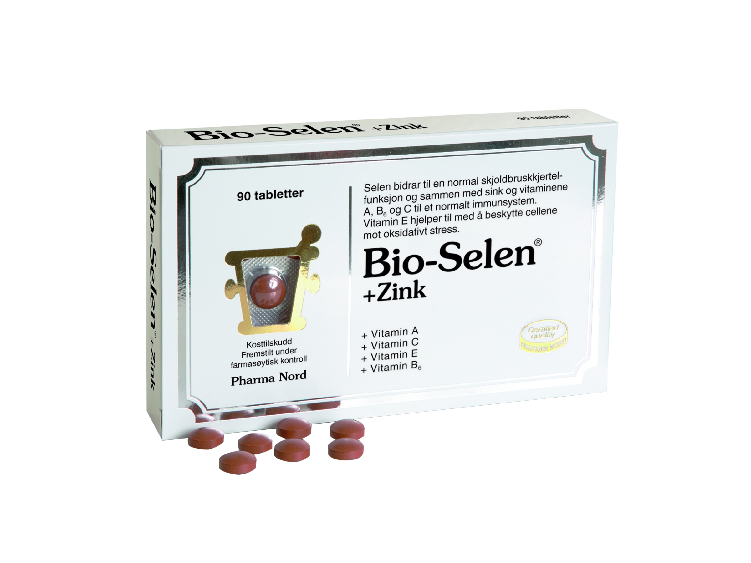 Pharma Nord Bio-selen+sink, 90 tabletter - Vitaminer og mineraler ...