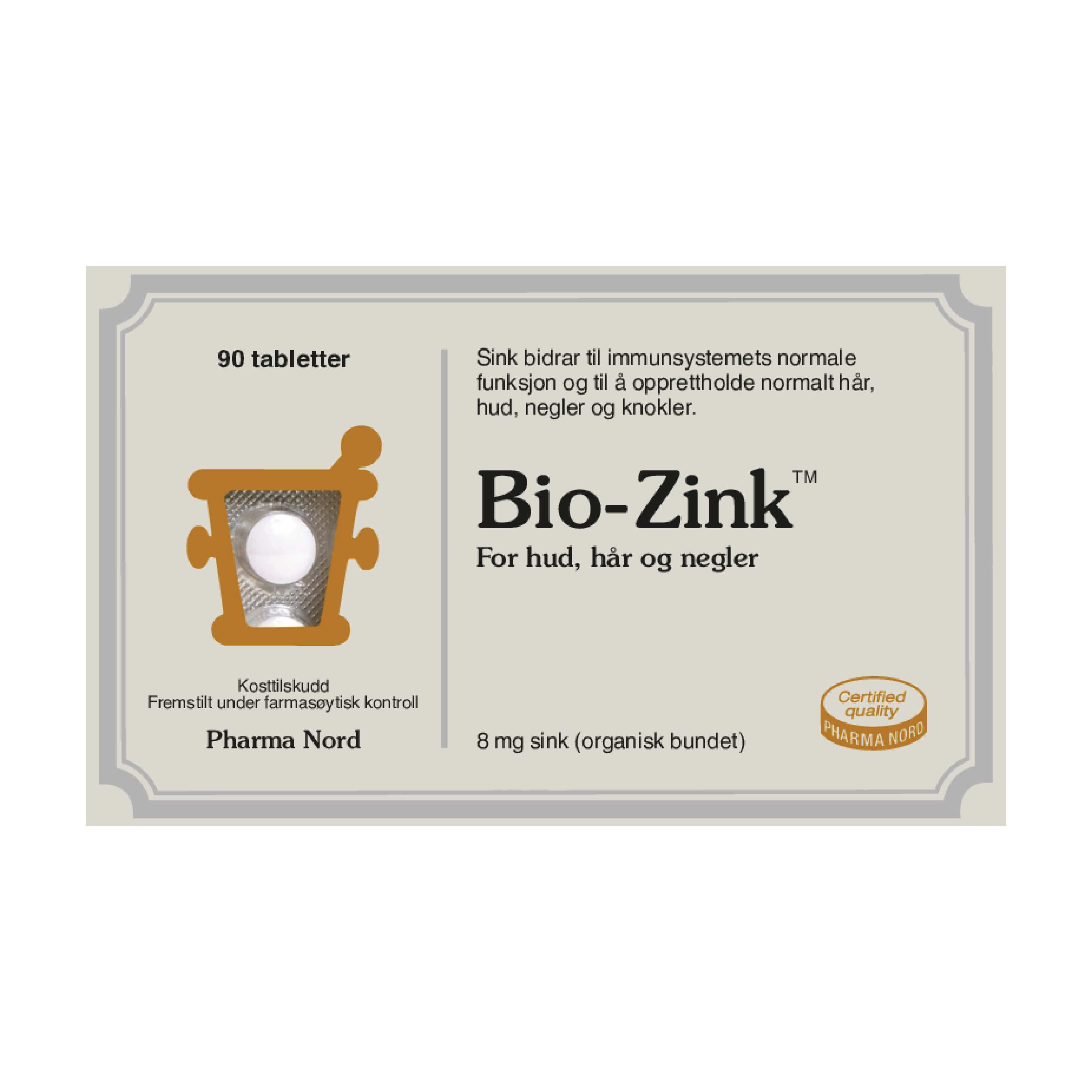 Pharma Nord Bio-Zink tabletter, 90 stk. - Vitaminer og mineraler ...