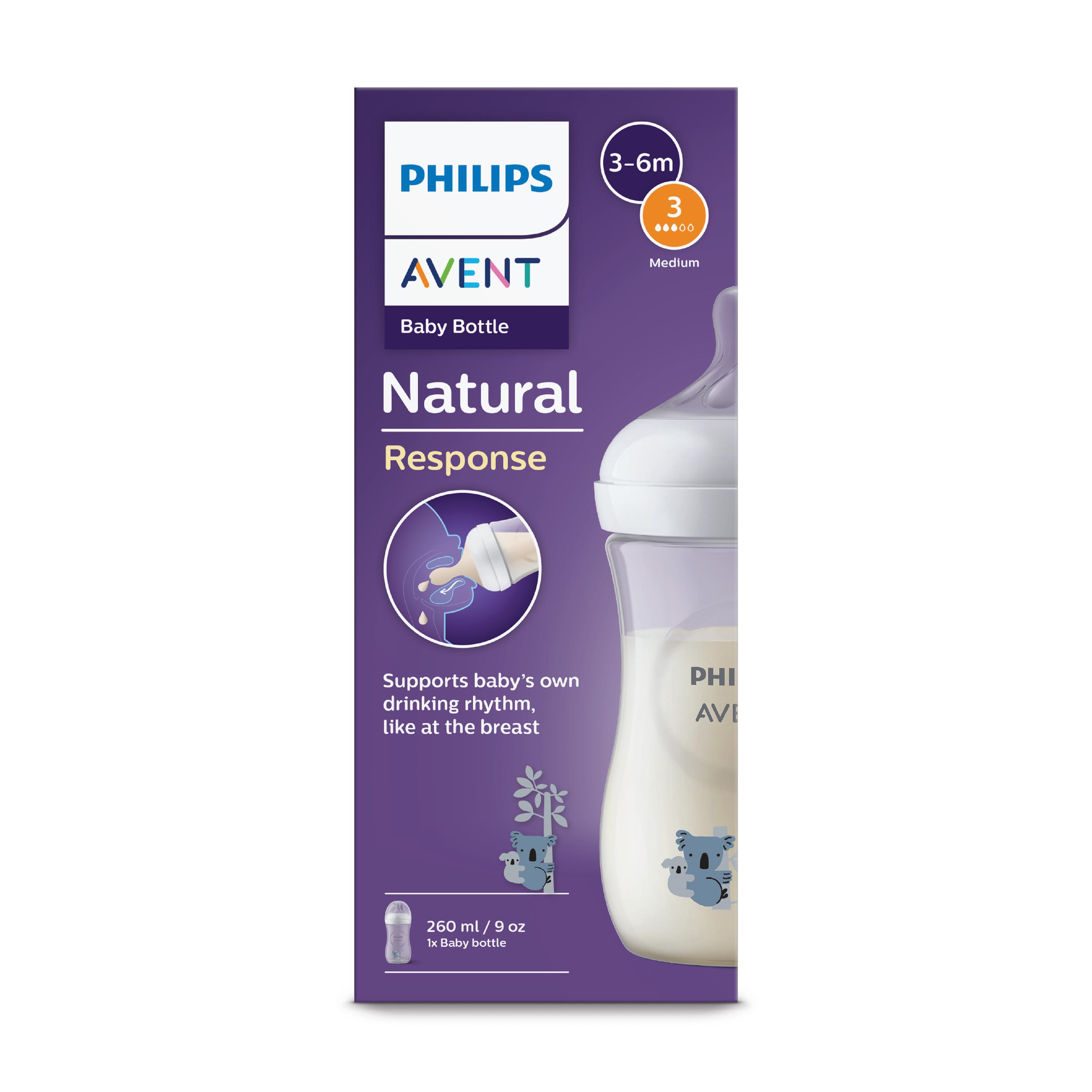 Philips Avent Natural Bottle Koala, 3-6 mnd, 260 ml - Flasker, kopper ...