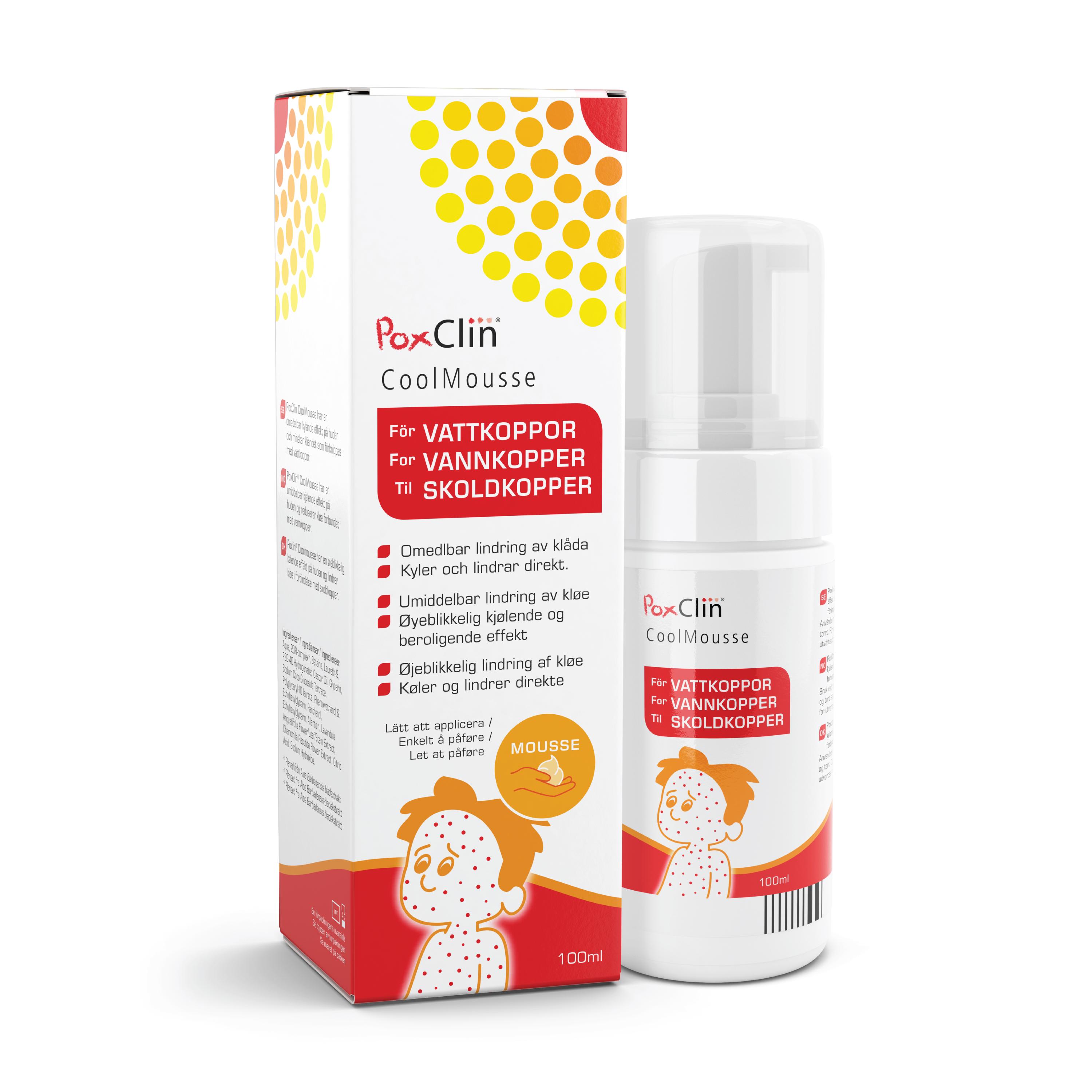 Poxclin Coolmousse kløelindre skum, 100 ml - Kløe og utslett - Farmasiet.no