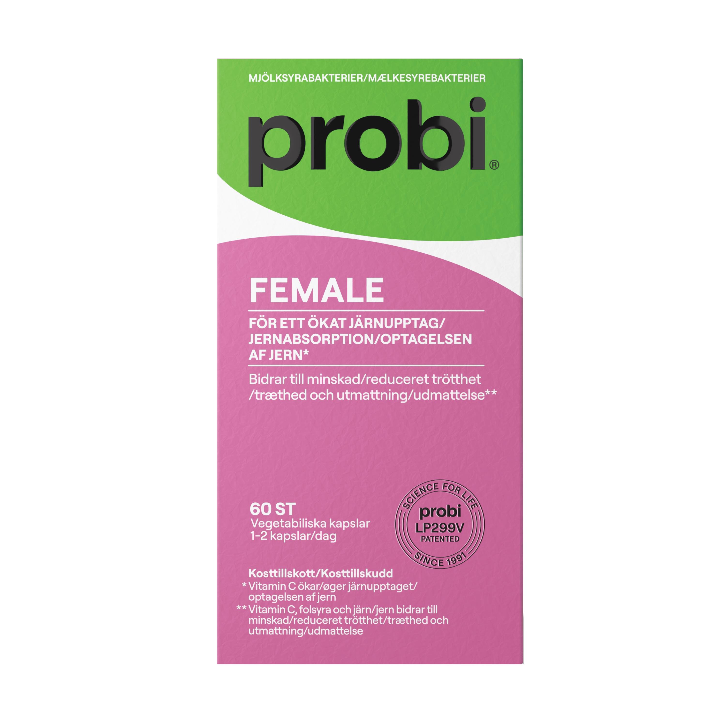 Probi Female Kapsler, 60 stk. - Vitaminer og mineraler - Farmasiet.no