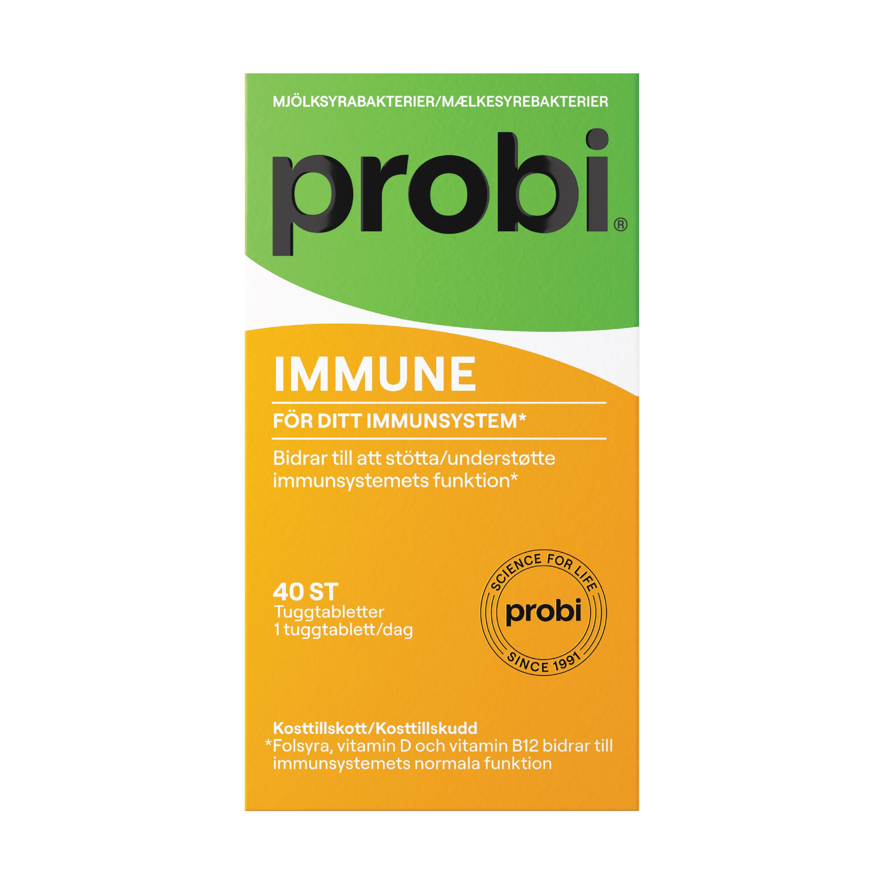 Probi Immune 40 tyggetabletter, 40 stk. - Vitaminer og mineraler ...