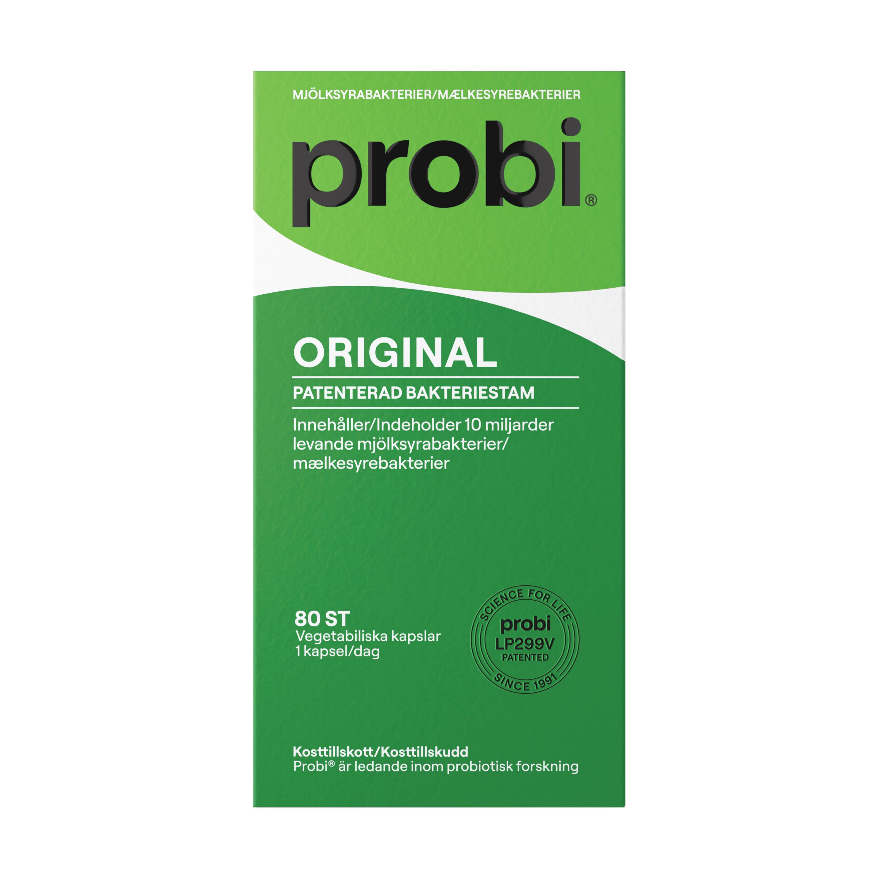 Probi Original Kapsler, 80 stk. - Friskere mage - Farmasiet.no