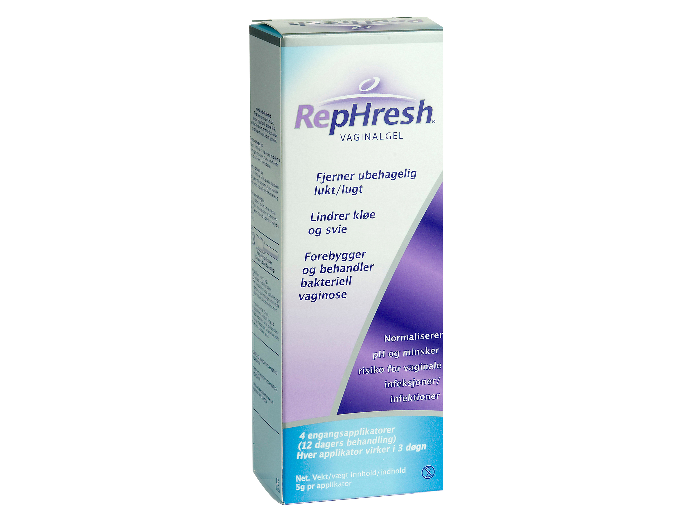 Rephresh Vaginalgel, 4 stk - Irritasjon, kløe og sopp - Farmasiet.no