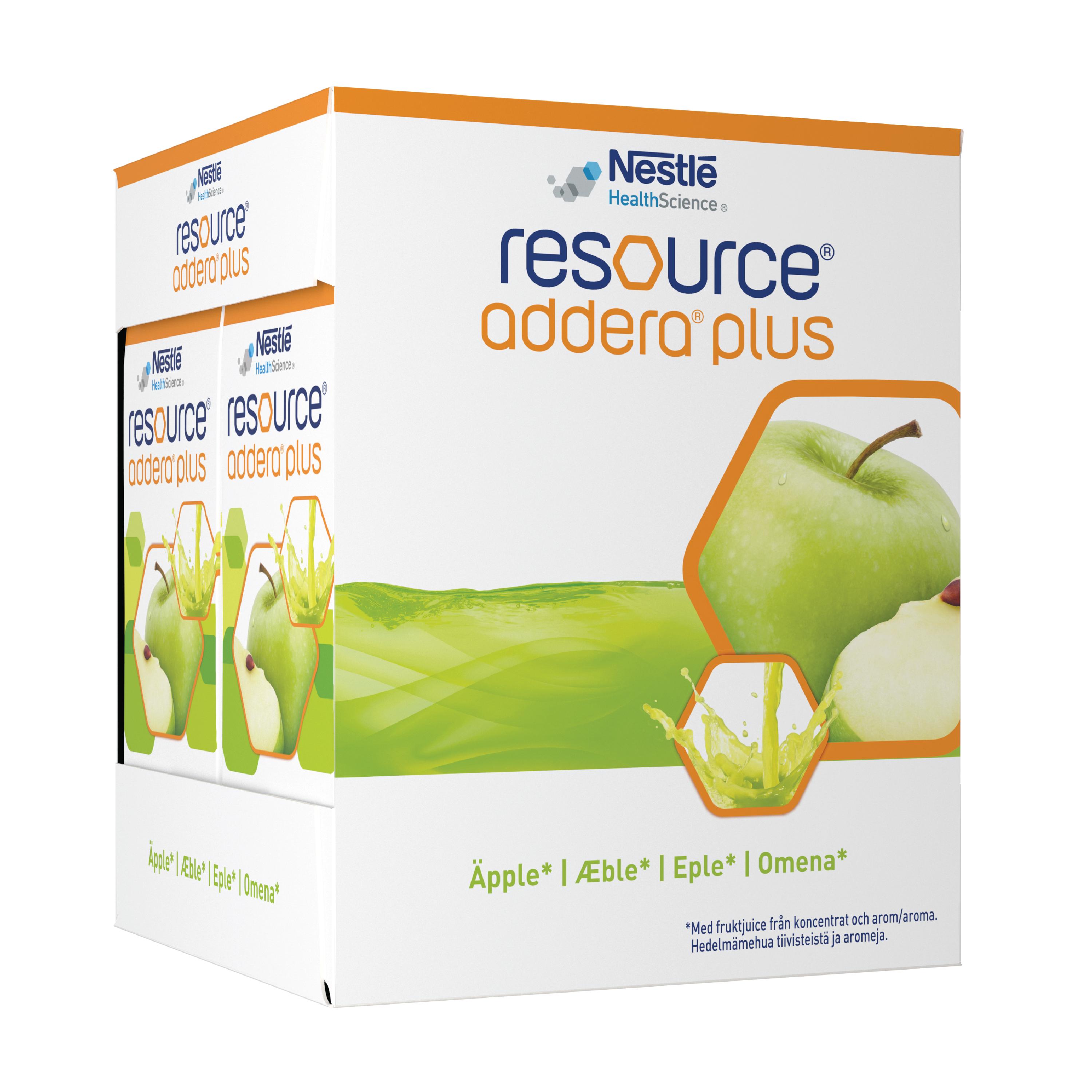 Resource Addera plus næringstilskudd, Eple, 4x200 ml - Næringstilskudd ...