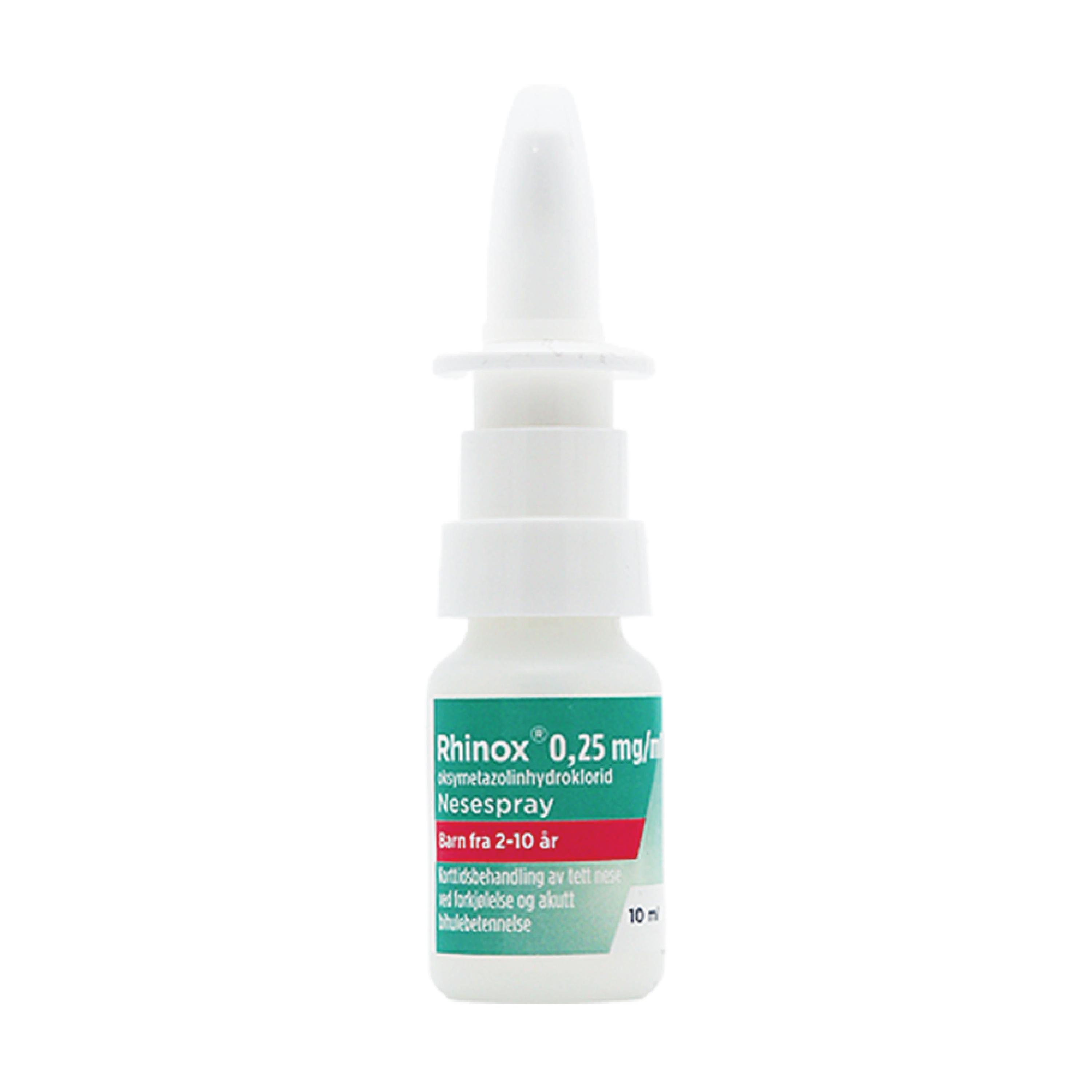 Rhinox Nesespray 0,25mg/ml, 10 ml - Nesespray og nesedråper - Farmasiet.no