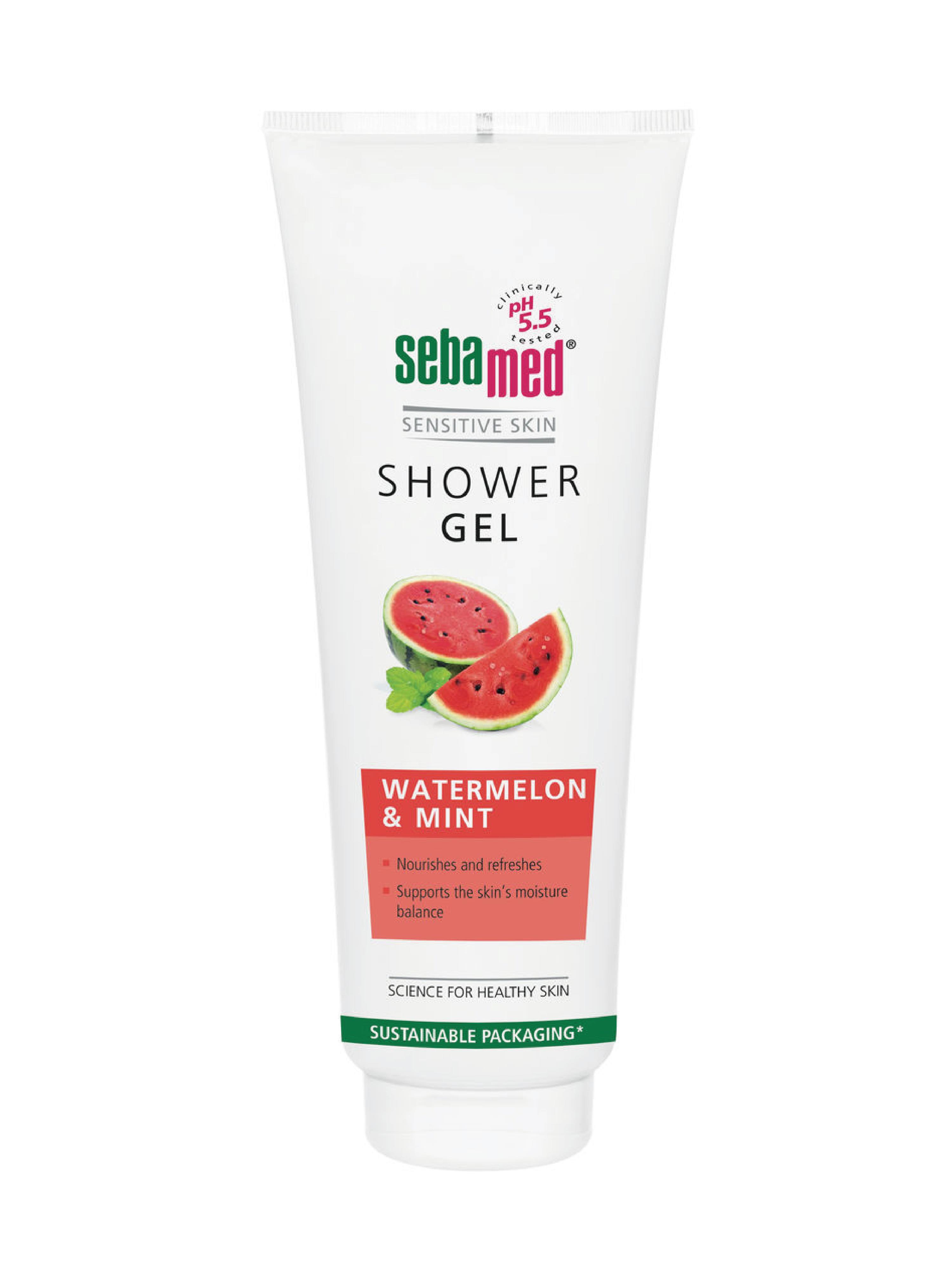 SebaMed Shower Gel Watermelon & Mint, 250 ml - Dusj og bad - Farmasiet.no