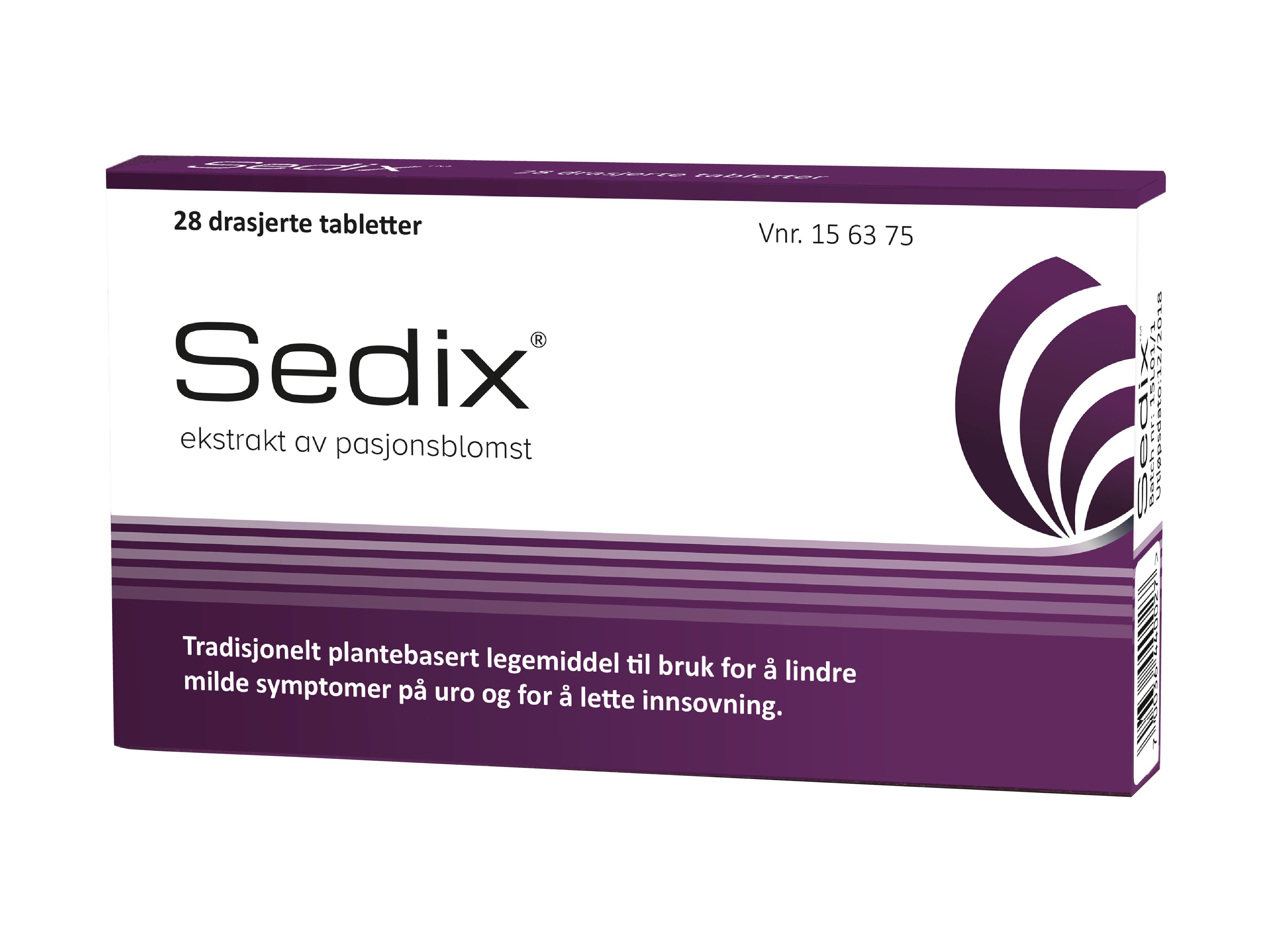 Sedix Tabletter 200mg, 28 stk. - Søvn og avslapning - Farmasiet.no