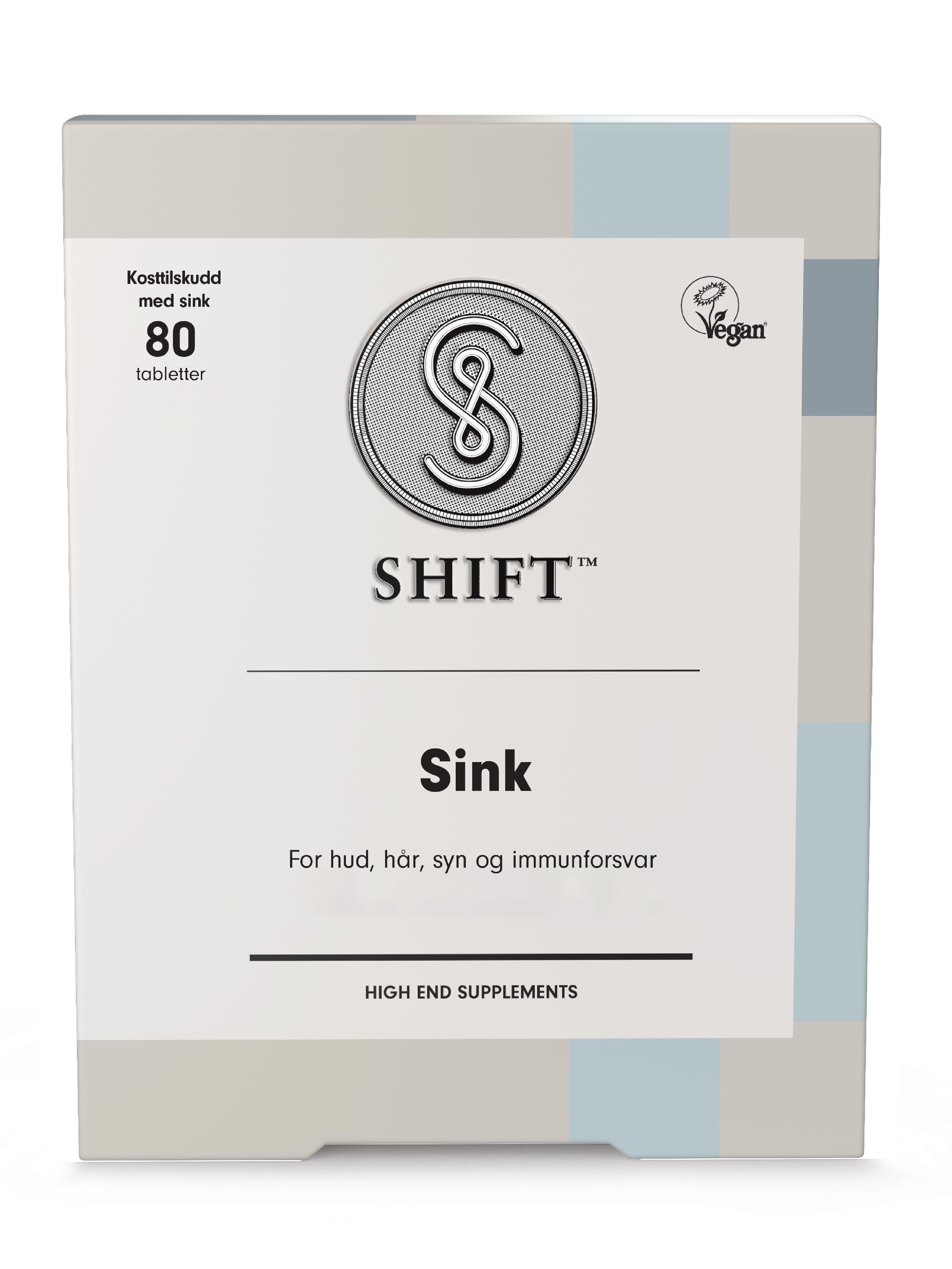 SHIFT Sink Tabletter, 80 stk. - Vitaminer og mineraler - Farmasiet.no
