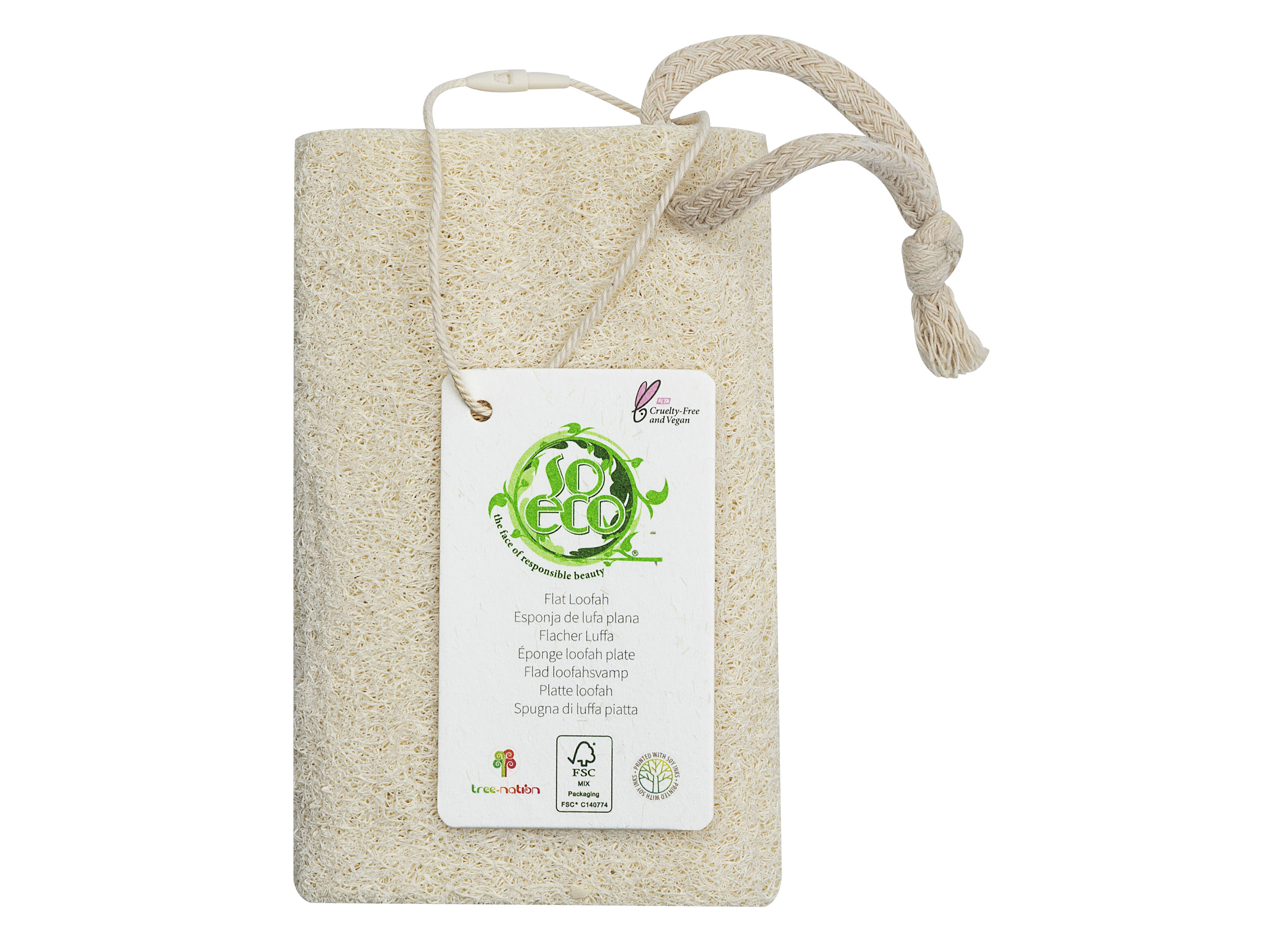 So Eco Flat Loofah Dusjsvamp, 1 stk - Dusj og bad - Farmasiet.no