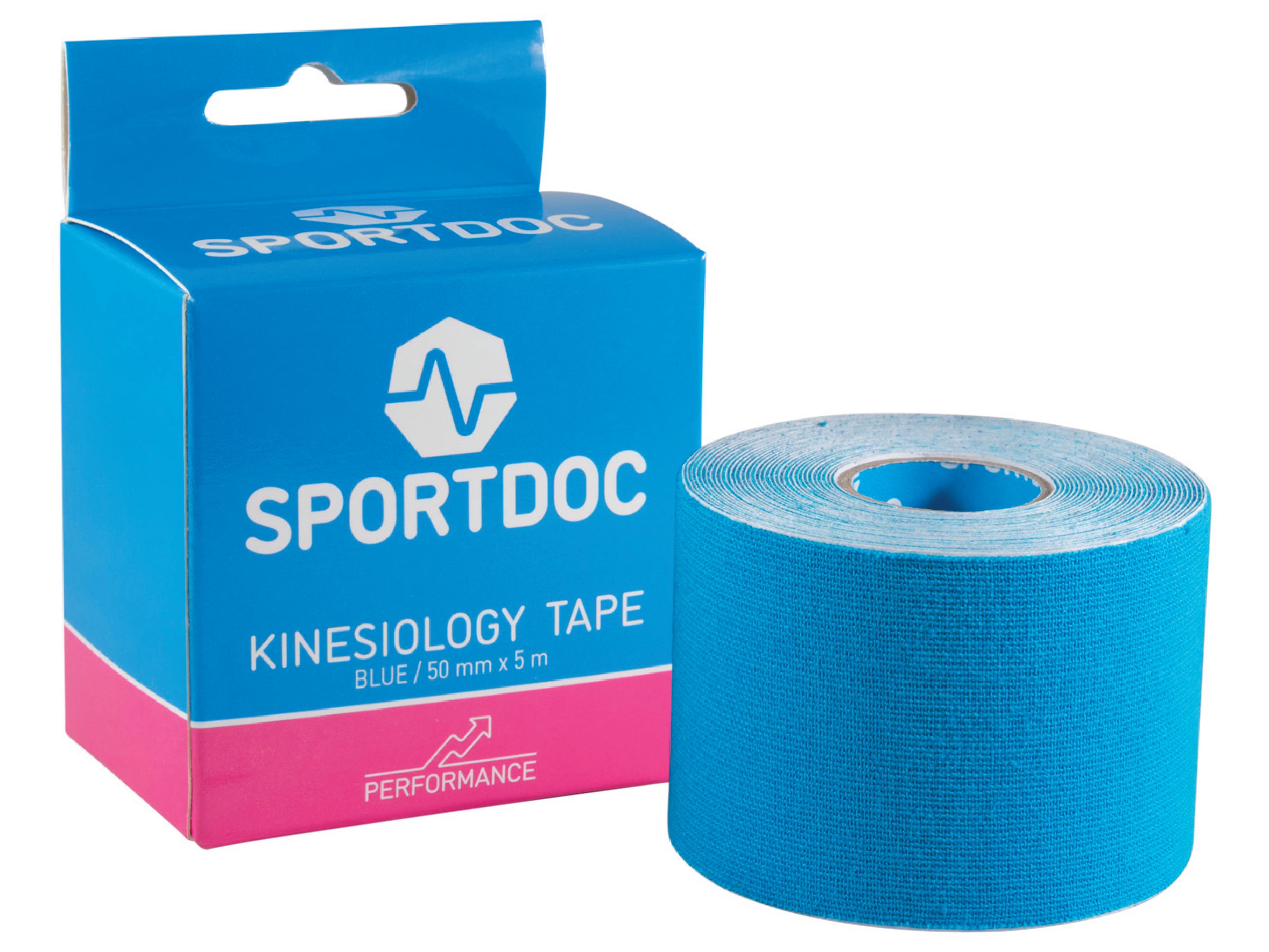Sportdoc Kinesiology Tape, 50 mm x 5 m, blå, 1 stk. - Sport- og ...
