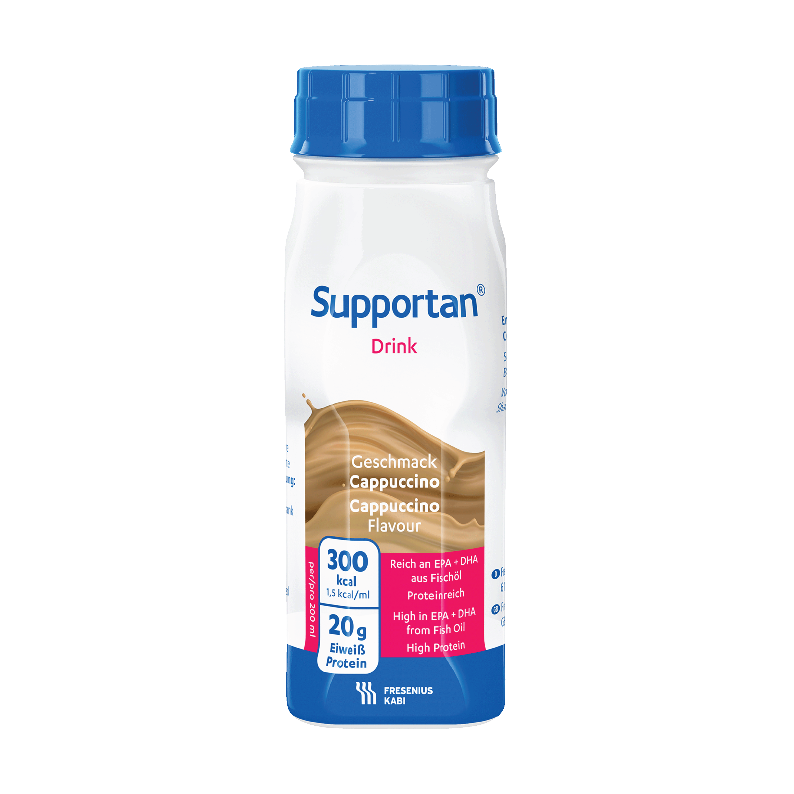 Supportan Drink Cappuccino, 4x200 ml - Næringstilskudd - Farmasiet.no