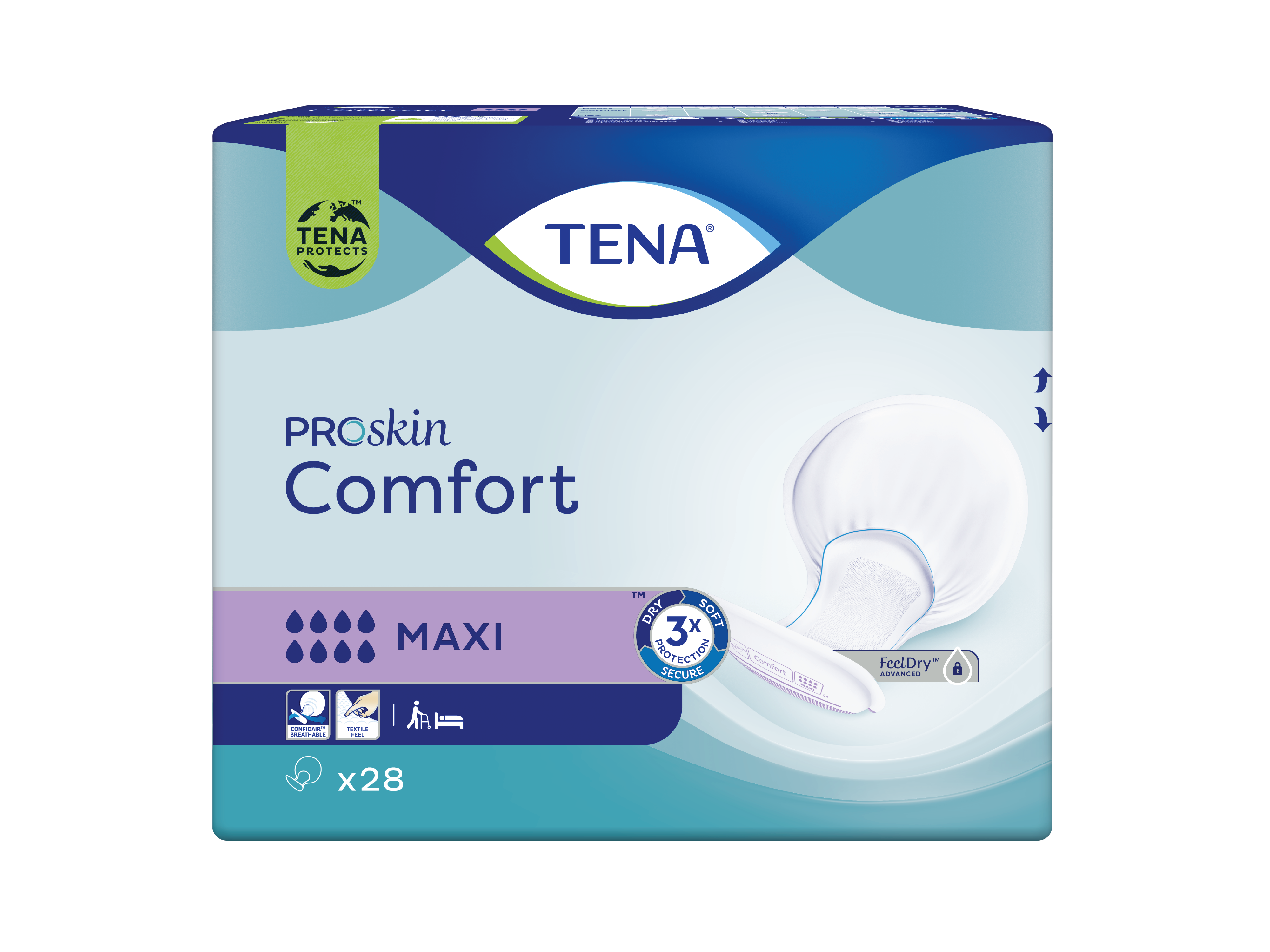Tena Comfort Maxi, 28 stk - Alt av bind og bleier - Farmasiet.no