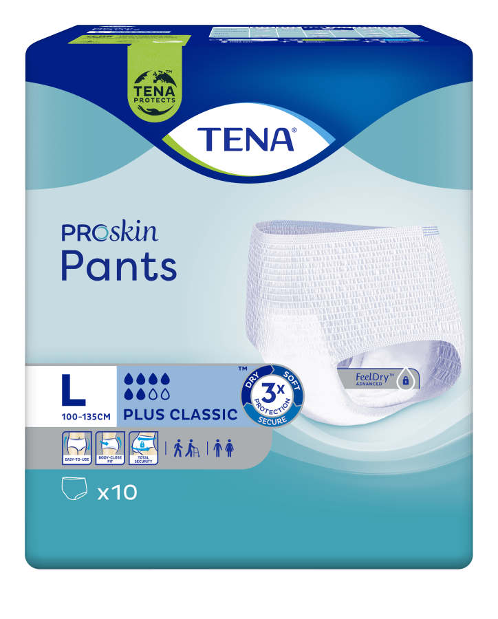Tena Pants Plus Classic, Large, 10 stk. - Alt av bind og bleier ...