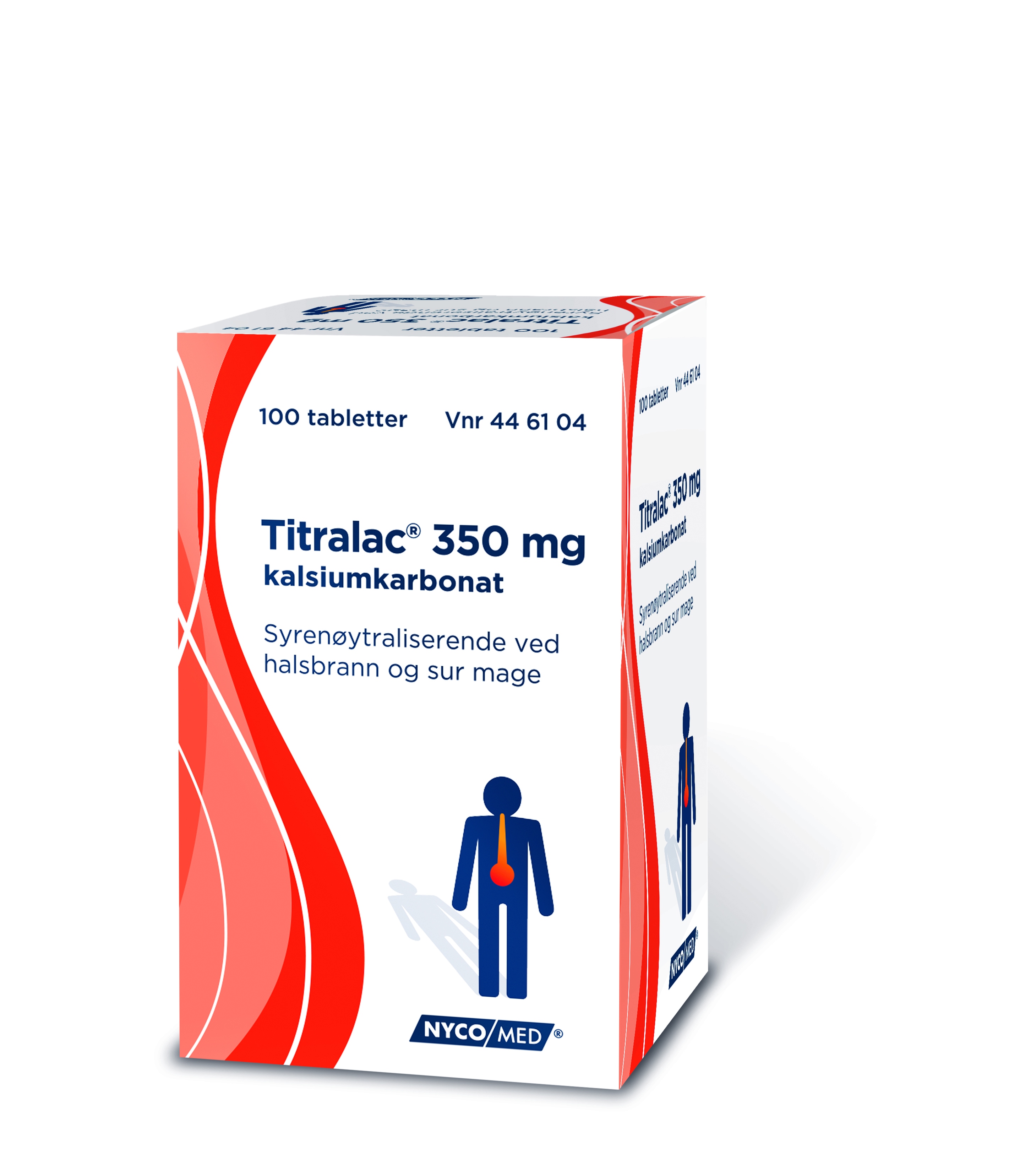 Titralac Tabletter 350mg, 100 stk. - Halsbrann og syreplager - Farmasiet.no