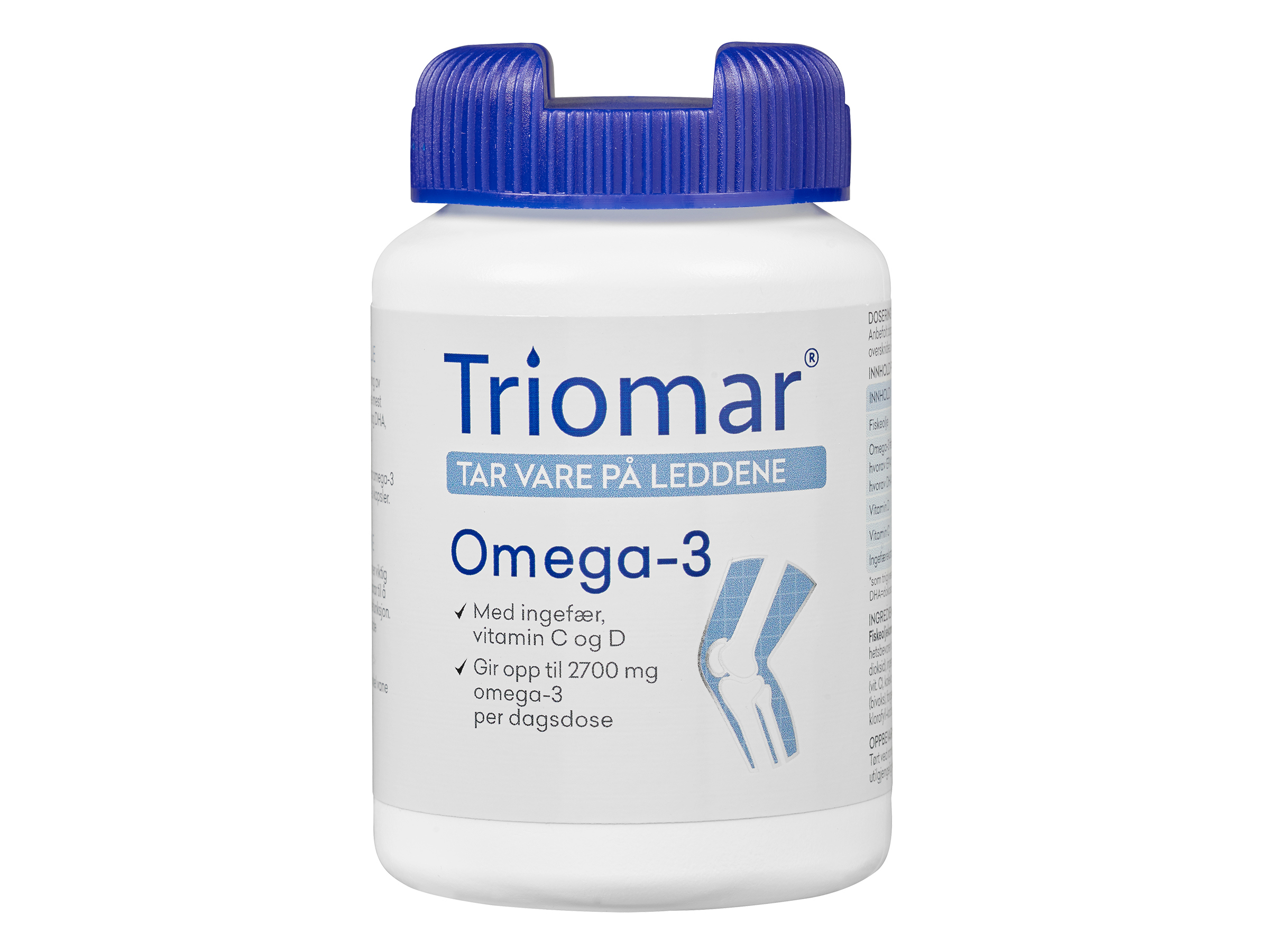 Triomar Ledd Omega-3 kapsler, 100 stk. - Tran og omegaprodukter ...