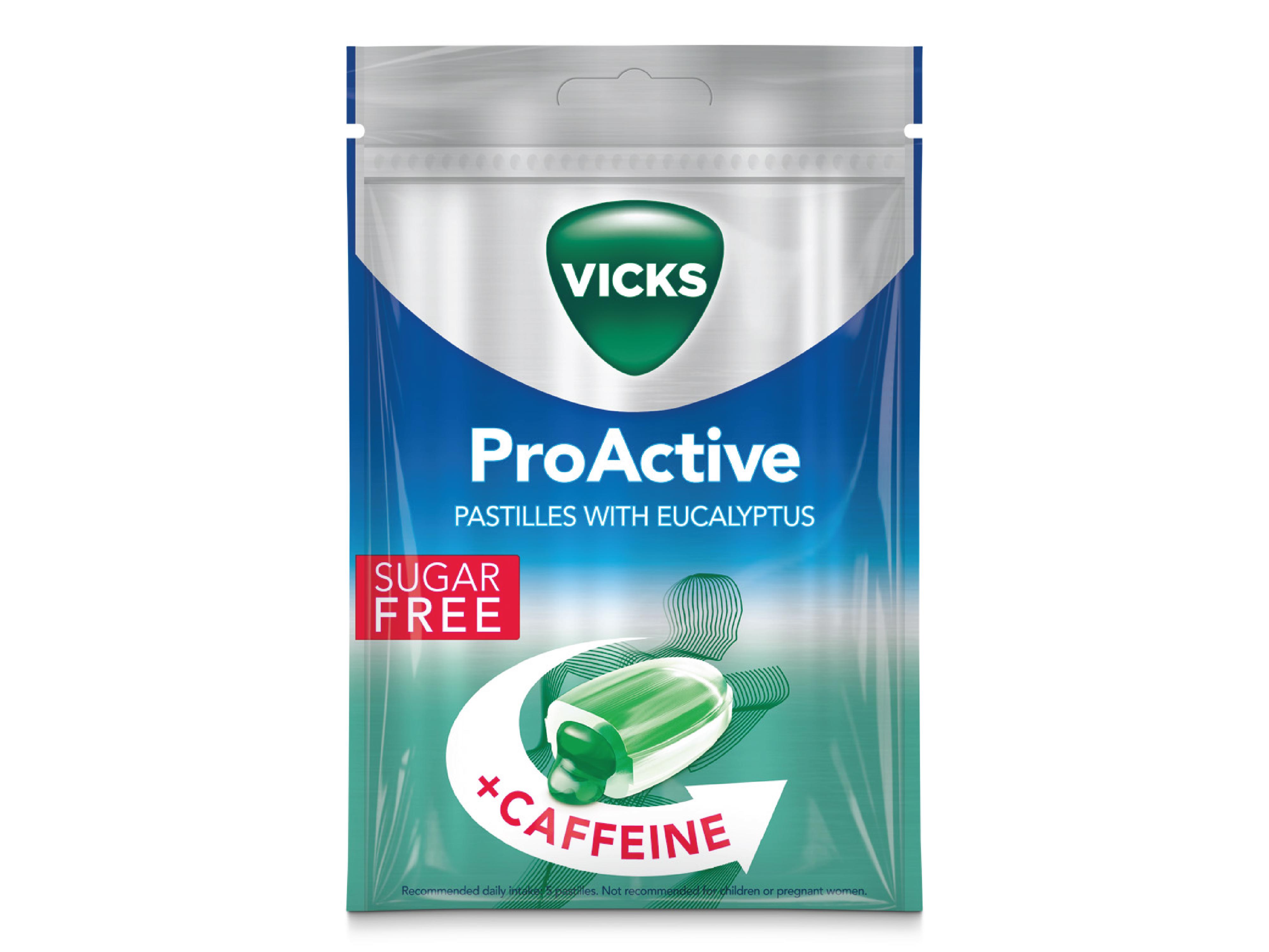 Vicks Proactive Halstabletter Eukalyptus, 72 g - Hals og hoste ...
