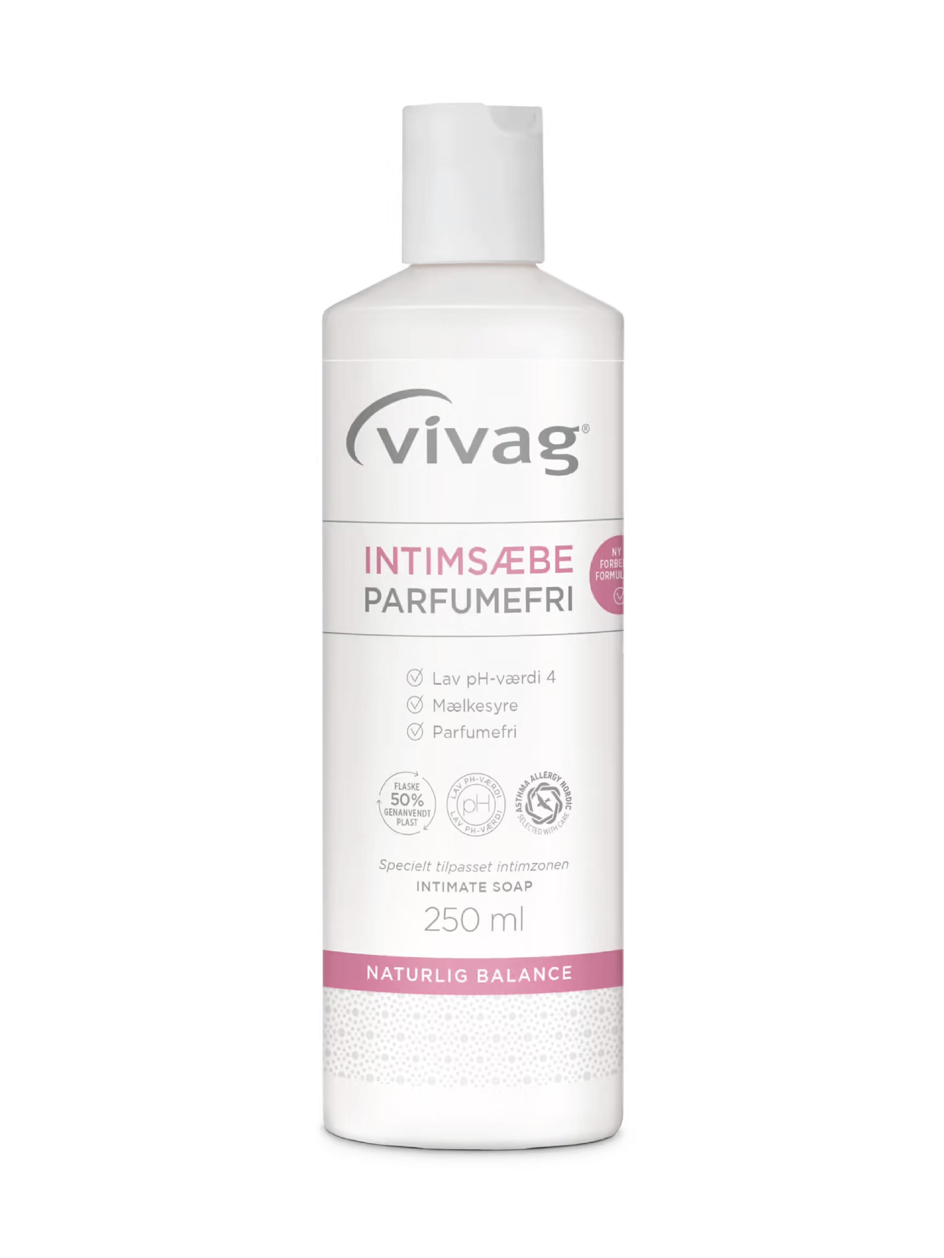 Vivag Intimsåpe Parfymefri, 250 ml - Intimpleie - Farmasiet.no