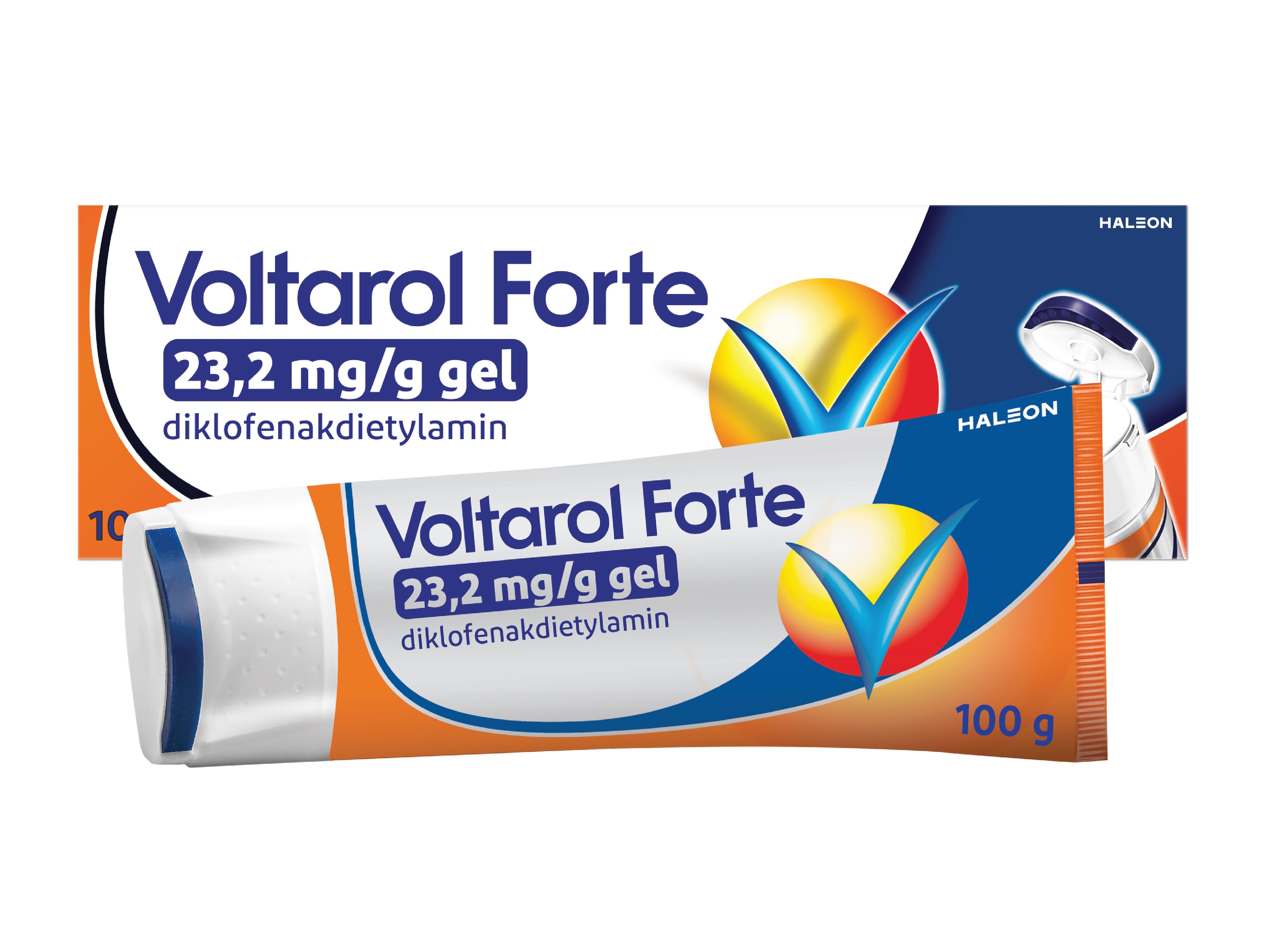 Voltarol Forte Gel 23,2 mg/gram, 100 g - Forstuelse - Farmasiet.no