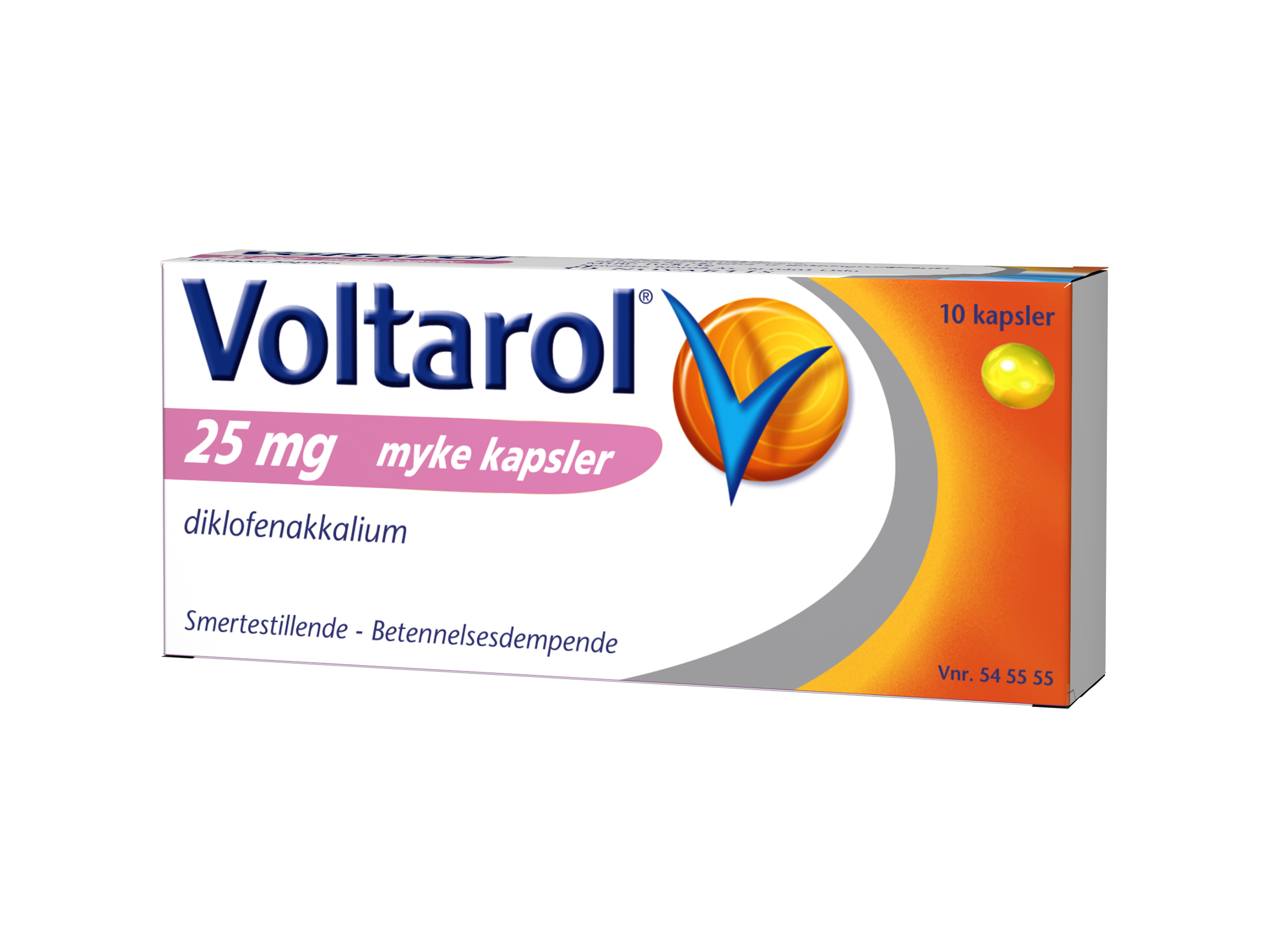 Voltarol Kapsler 25 mg, 10 stk. - Hodepine - Farmasiet.no