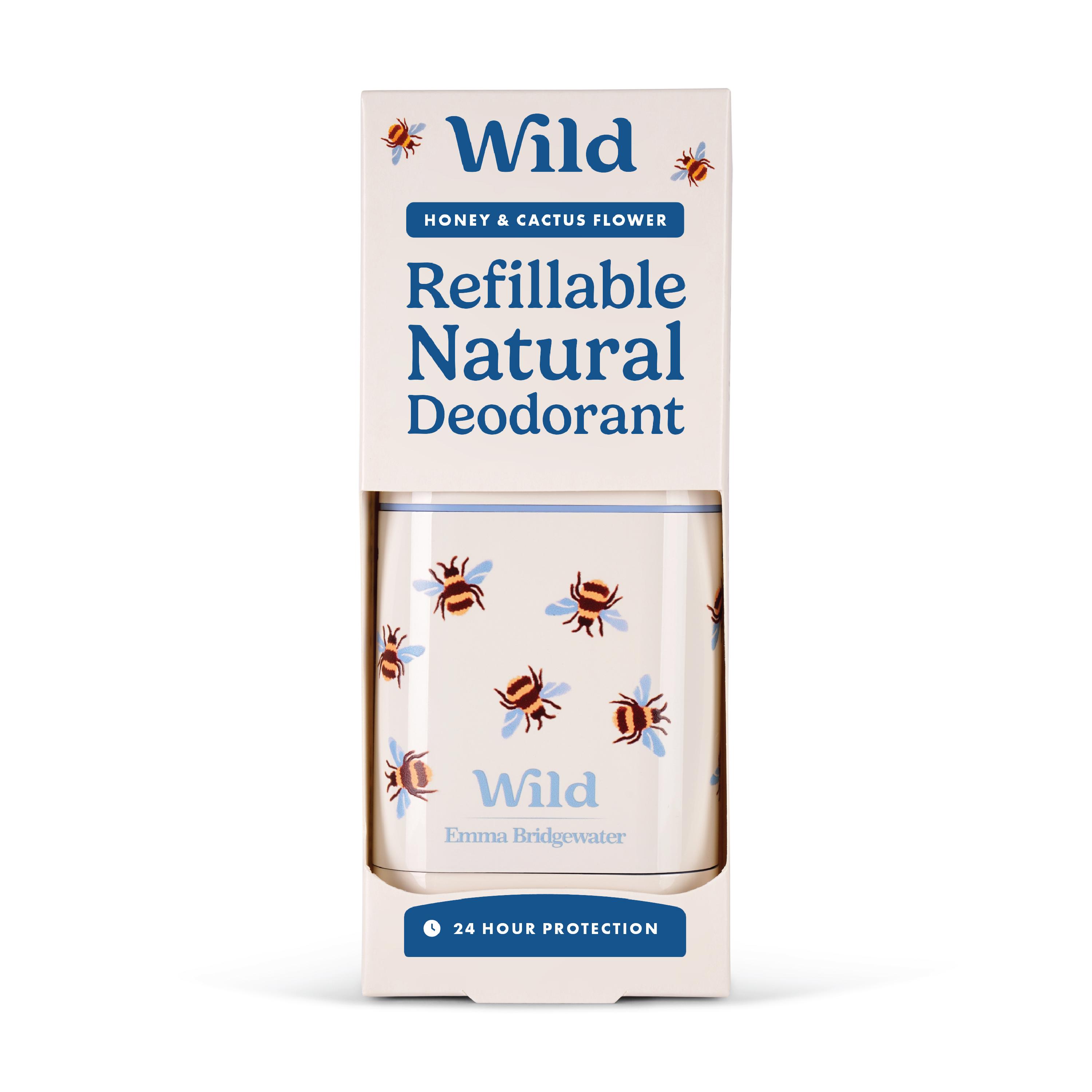 Wild Deo Bee Case Honey & Cactusflower Startpakke, Hvit, 40 g ...
